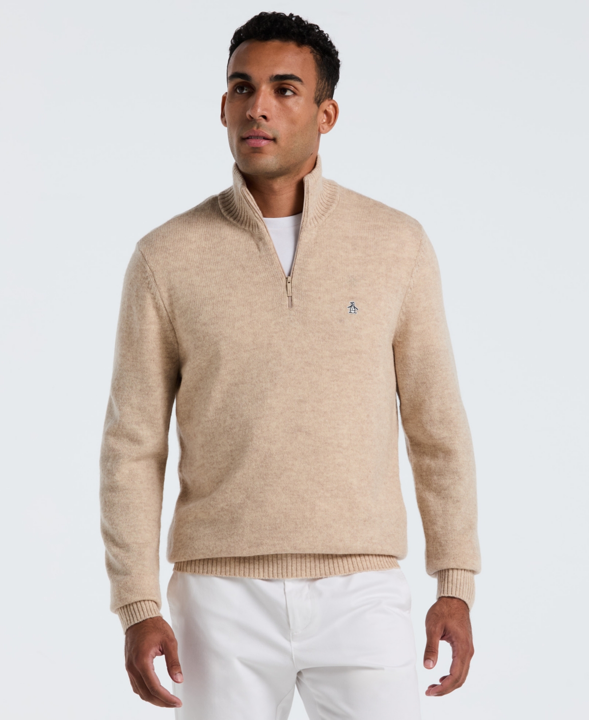 Click here for Original Penguin Mens Quarter-Zip Slim-Fit Sweater... prices