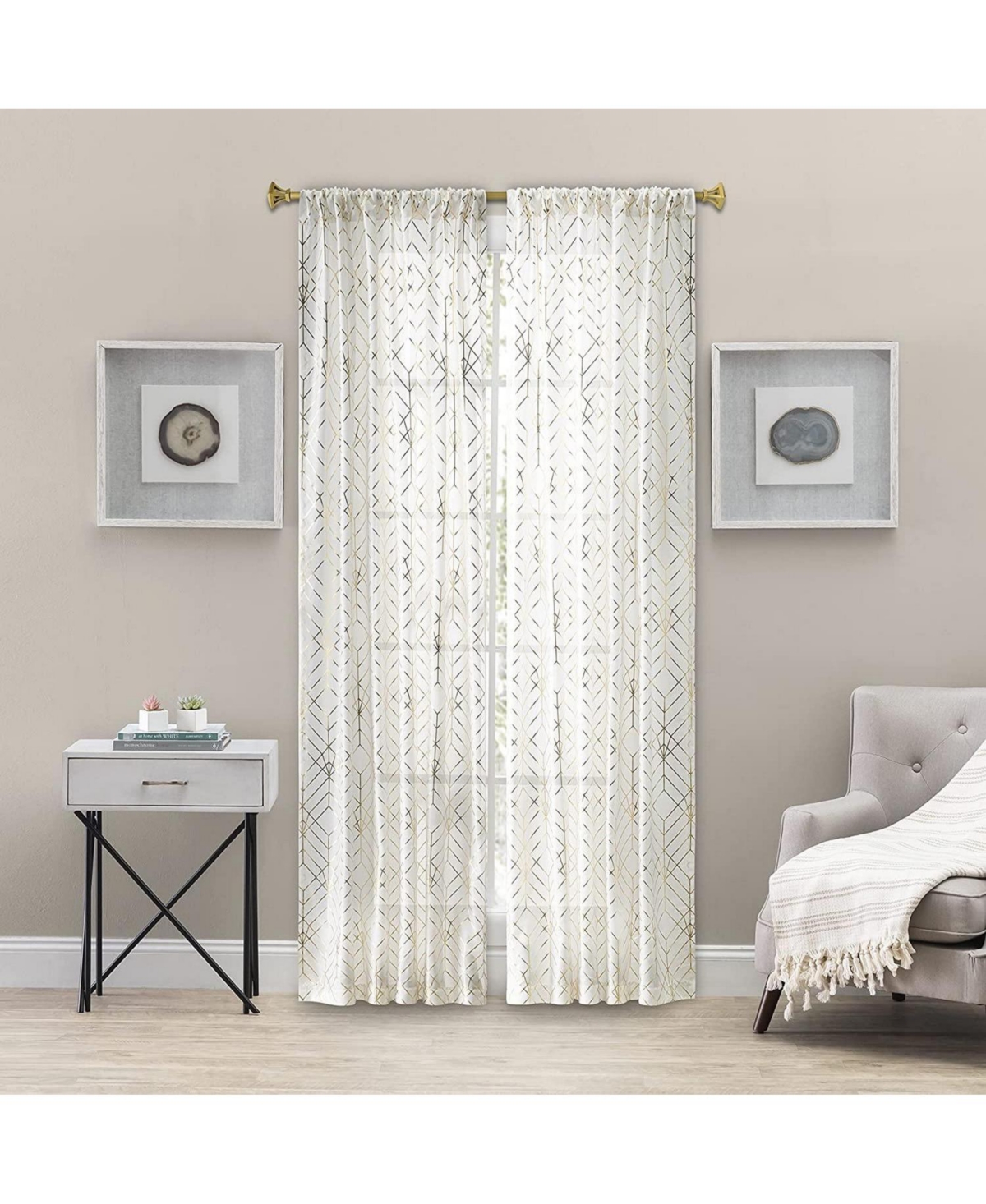 Click here for Ellis Curtain Deco Crushed Taffeta Rod Pocket Tail... prices