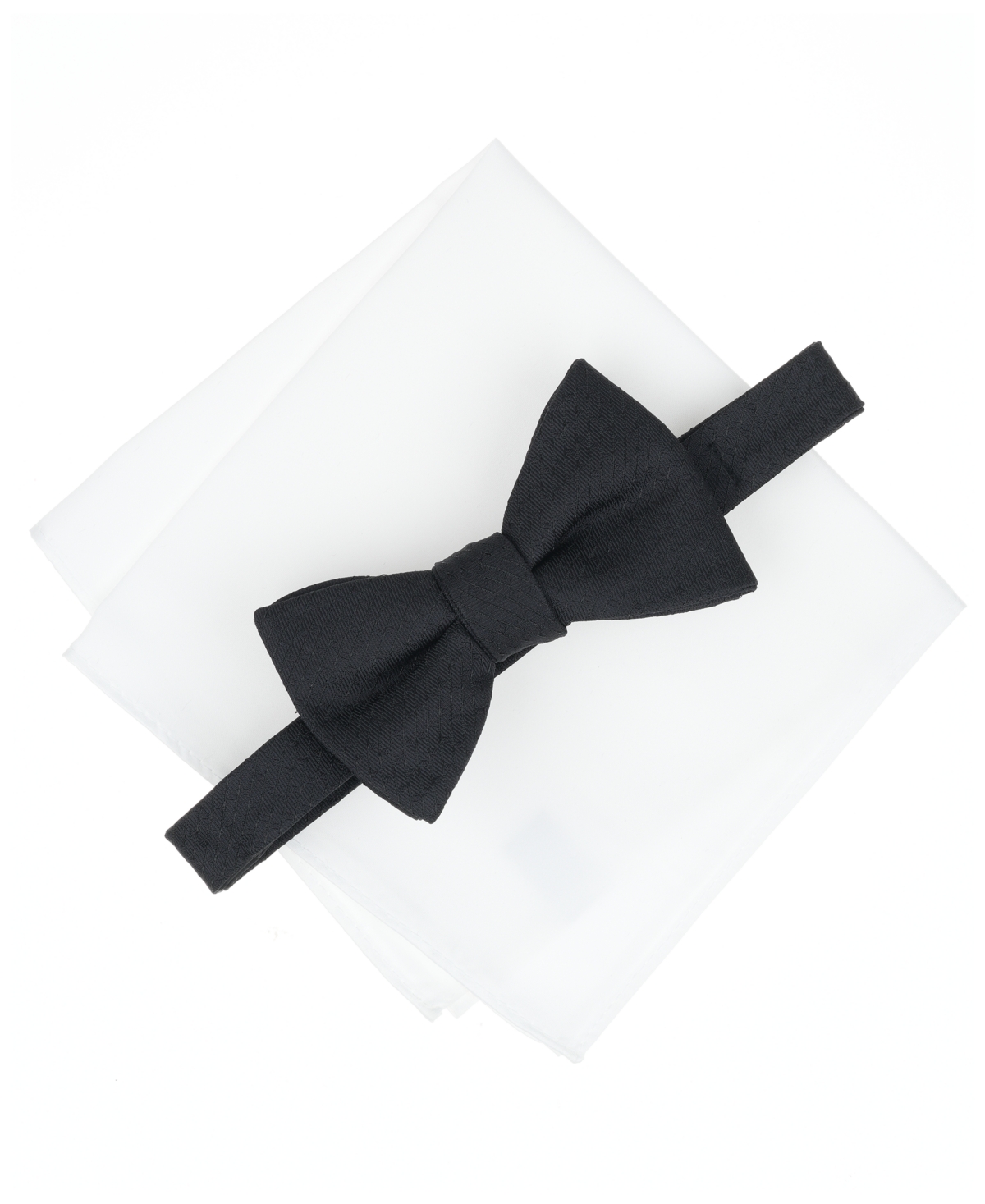 Click here for Alfani Mens Regent Stripe Solid Bow Tie and Pocket... prices