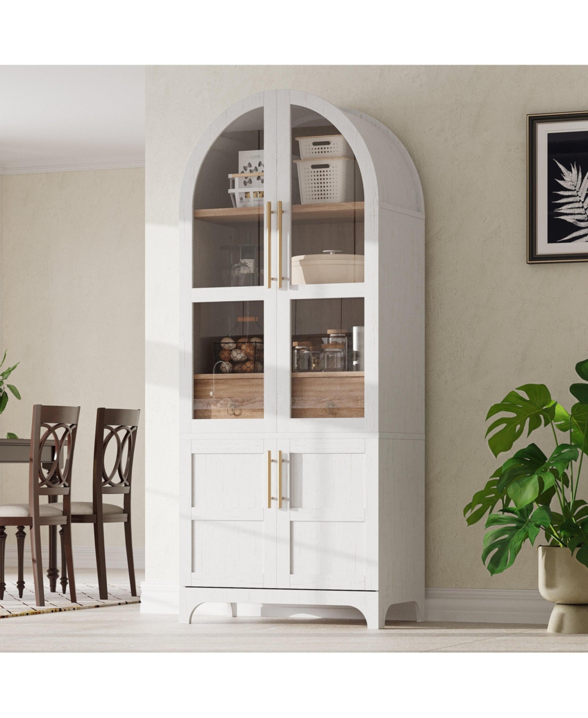 Click here for Boyel Living 71" Tall Arched Kitchen Pantry C... prices