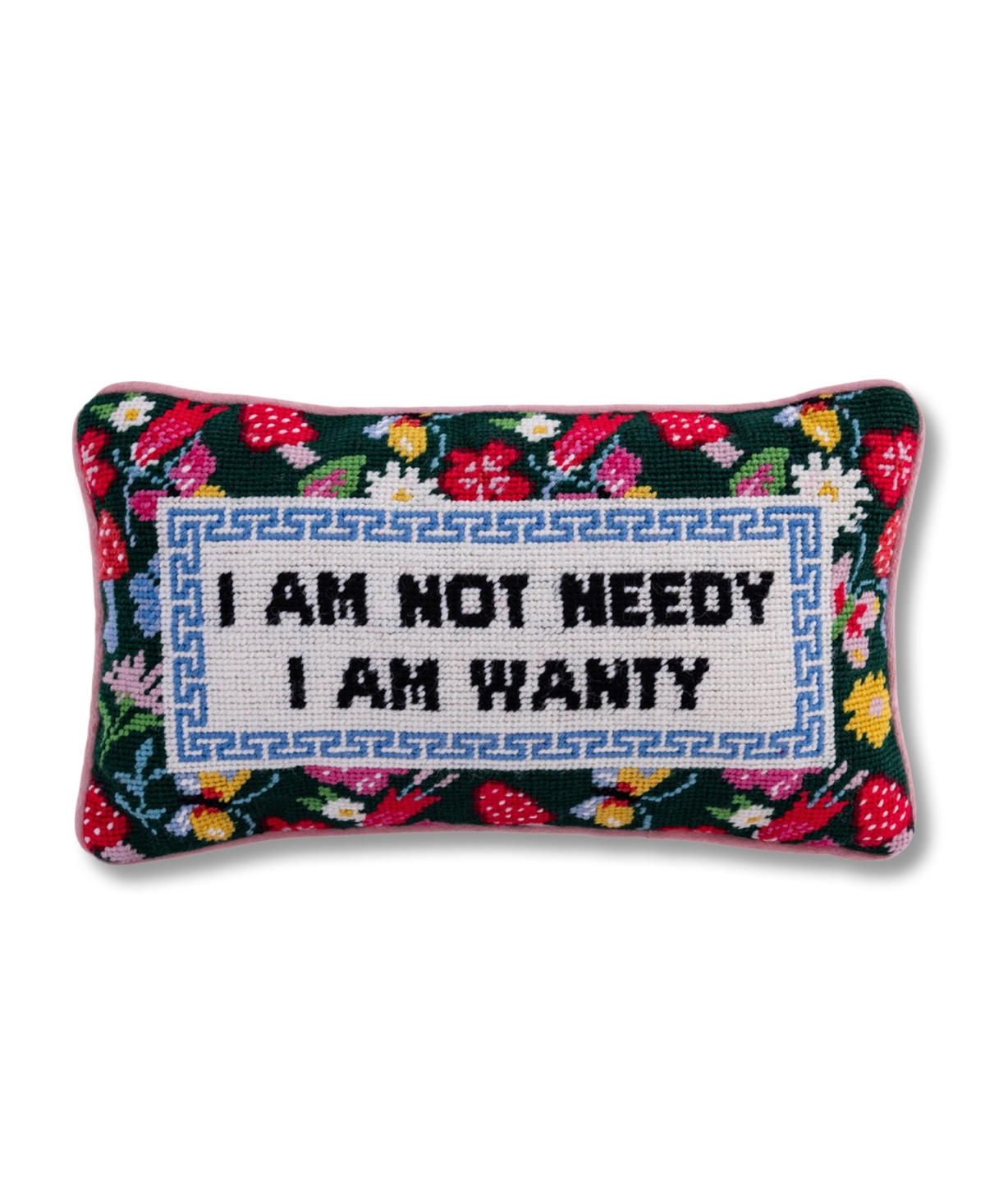 Click here for Furbish Needlepoint Pillow - Not needy prices