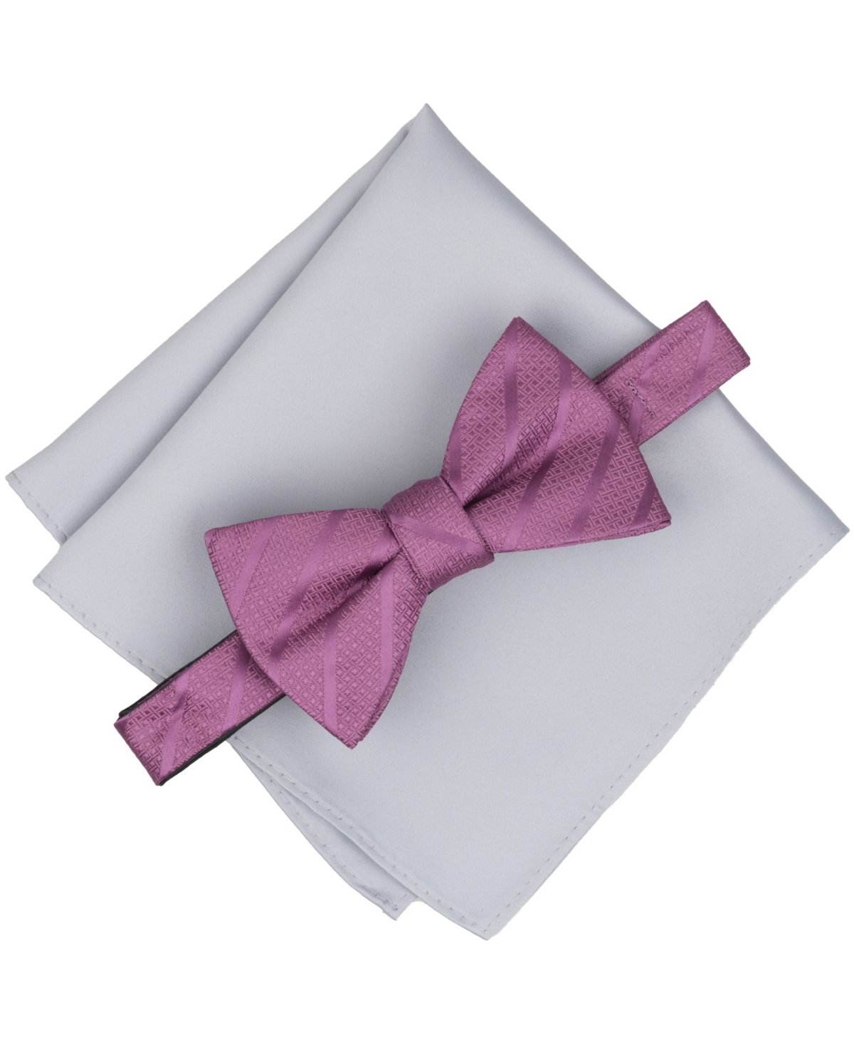 Click here for Alfani Mens Saxon Stripe Solid Bow Tie and Pocket... prices