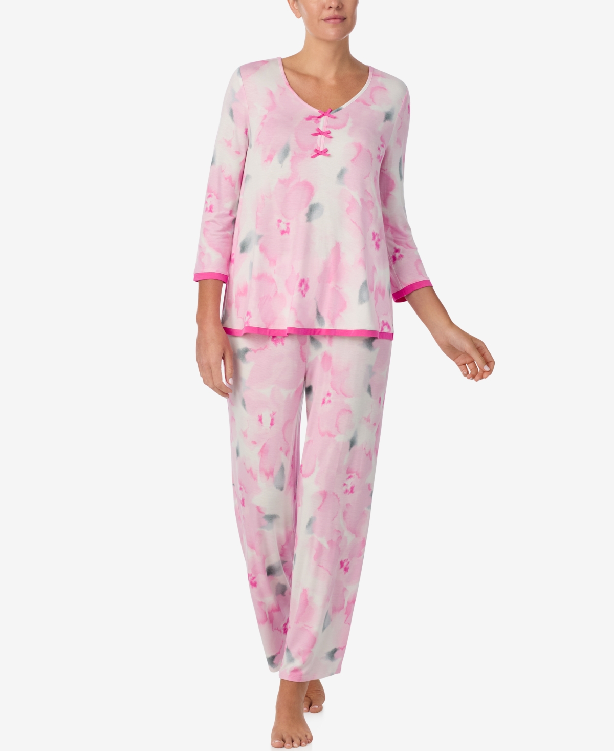 Click here for Ellen Tracy Womens V-Neck Top and Ankle Pajama Pan... prices