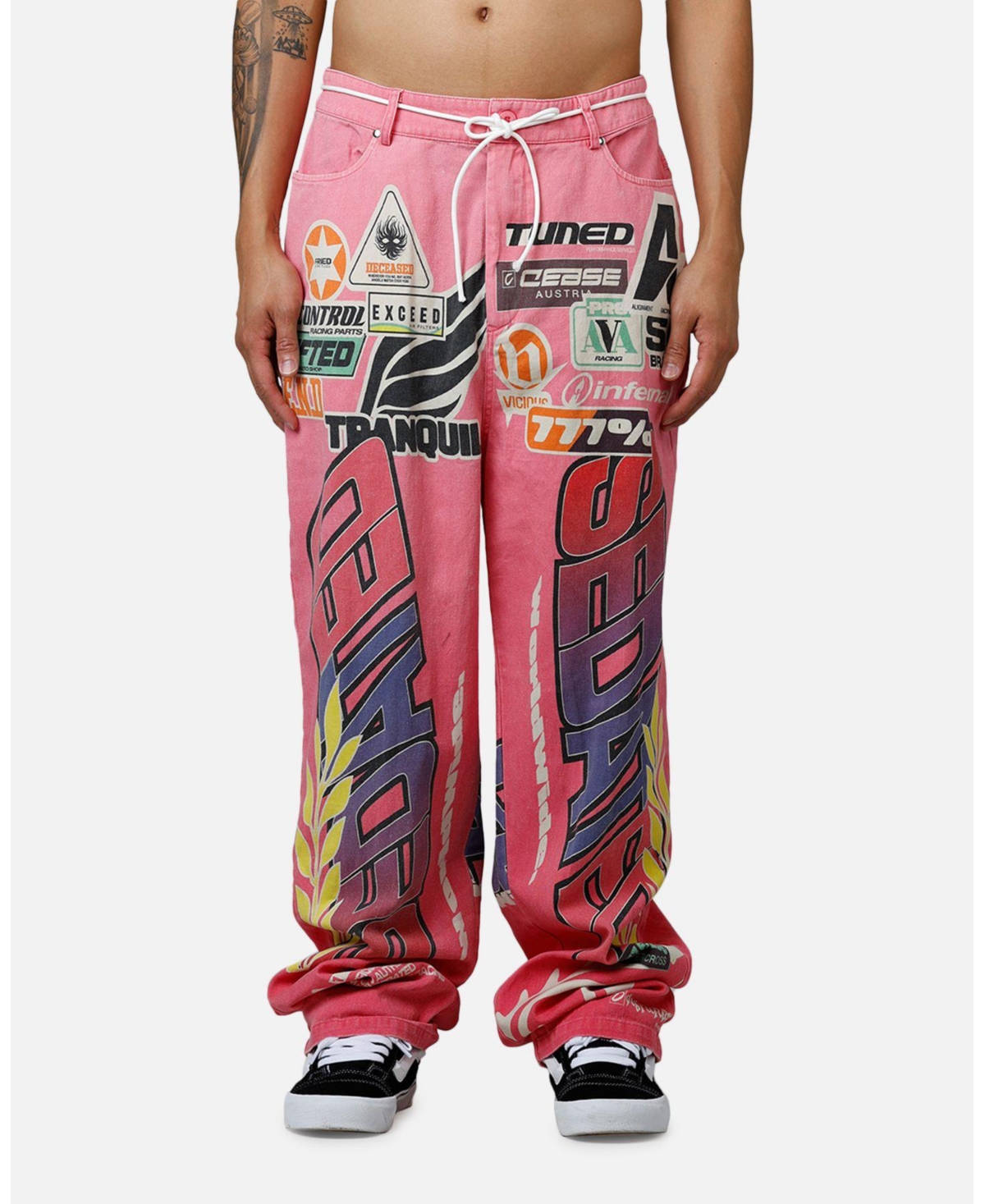 Click here for mnml Mens Ultra Baggy Sedated Mx Pant - Pink prices