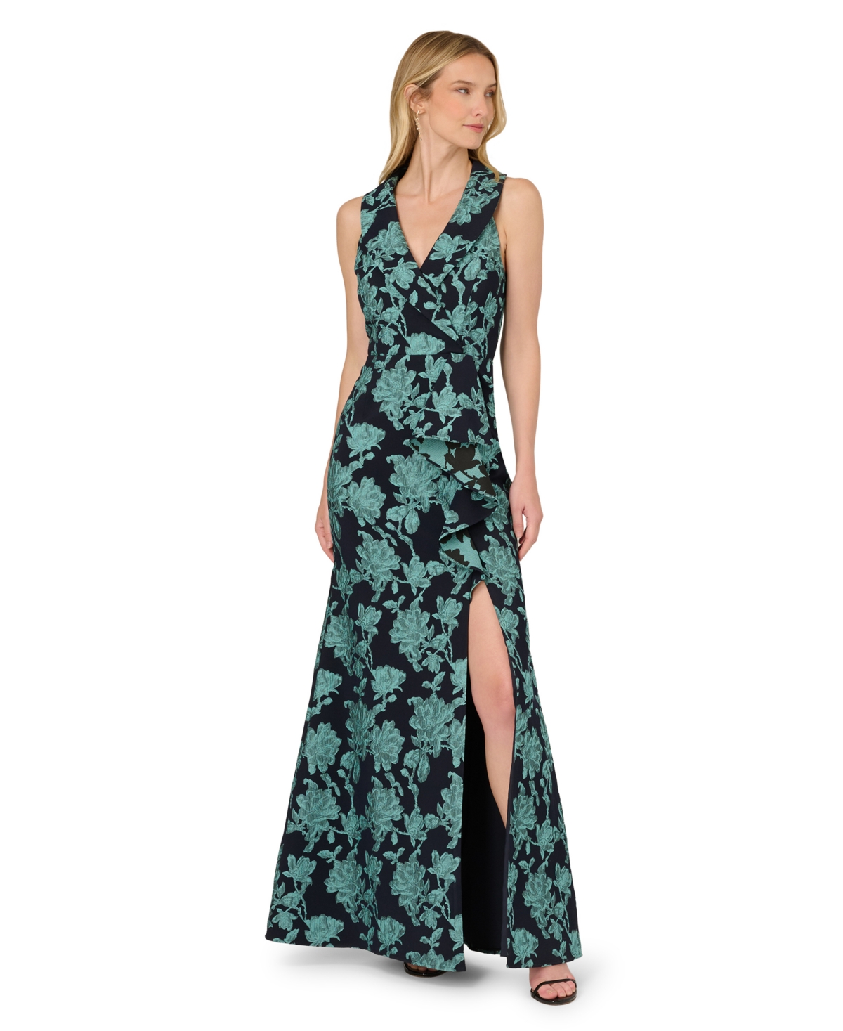 Click here for Adrianna Papell Womens Printed Sleeveless Dress -... prices