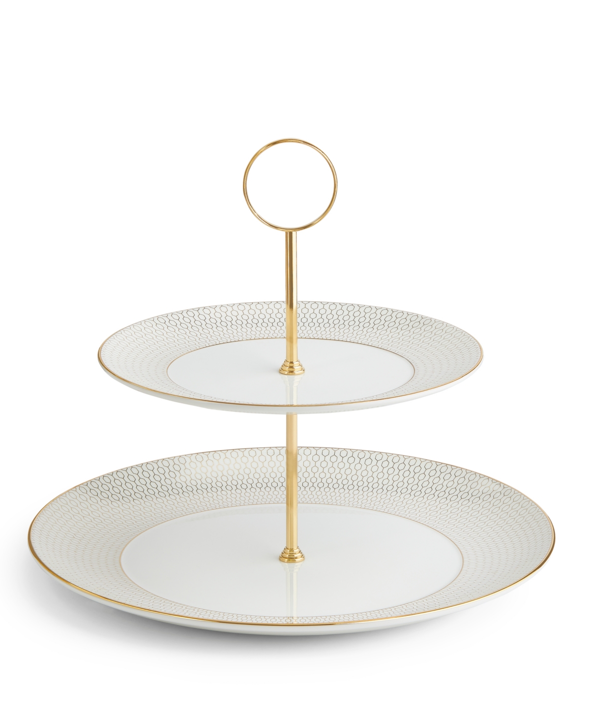 Click here for Wedgwood Gio Gold Two-Tier Cake Stand - White prices