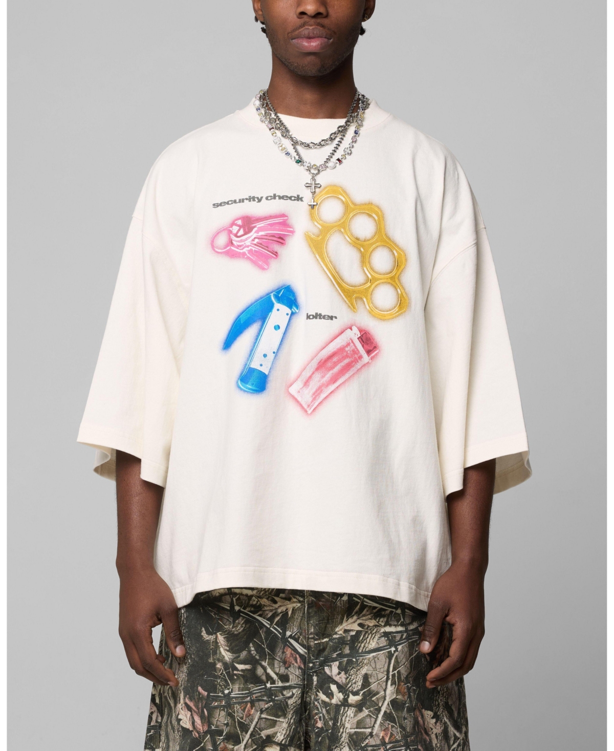 Click here for Loiter Mens Security Check Box Tee prices