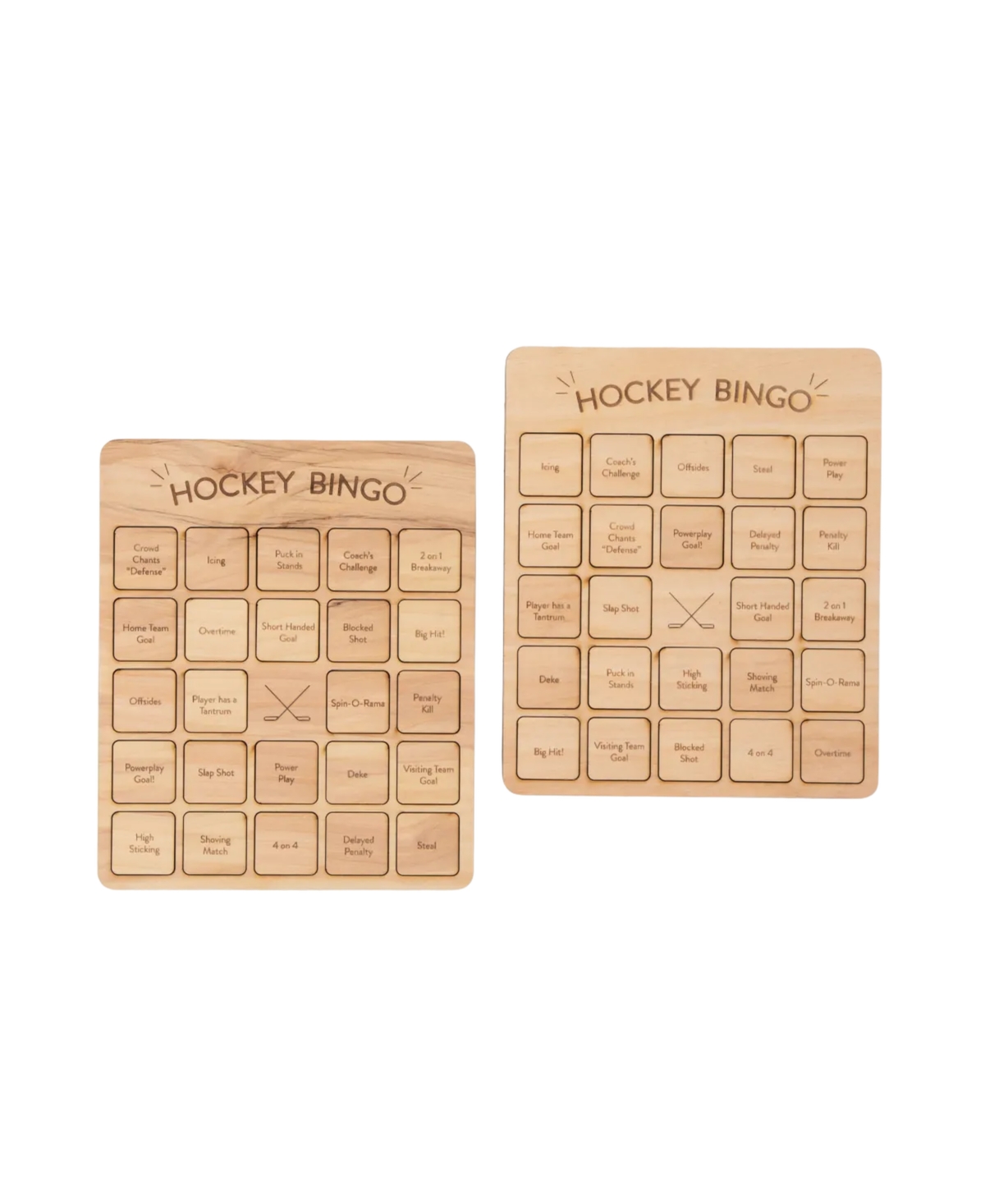 Click here for Uncommon Goods Hockey Bingo Game  Set of 2 - Birch... prices