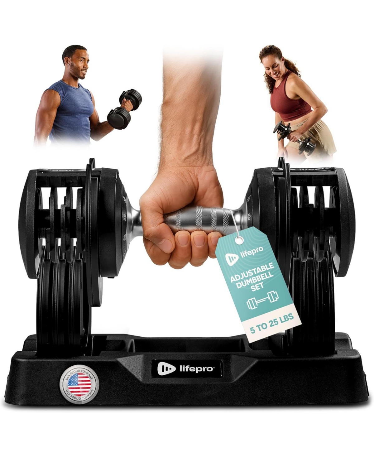 Click here for LifePro Adjustable Dumbbell Set or Single –... prices