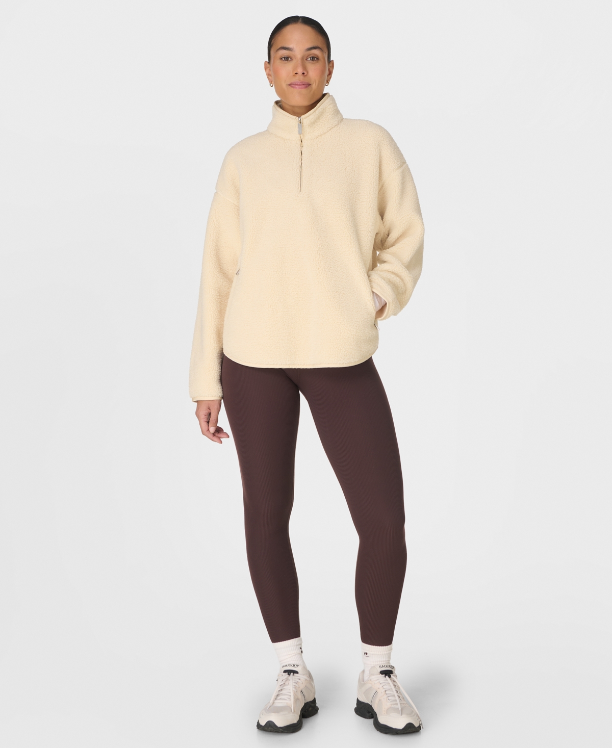 Click here for Sweaty Betty Womens New Plush Half Zip Sweatshirt... prices