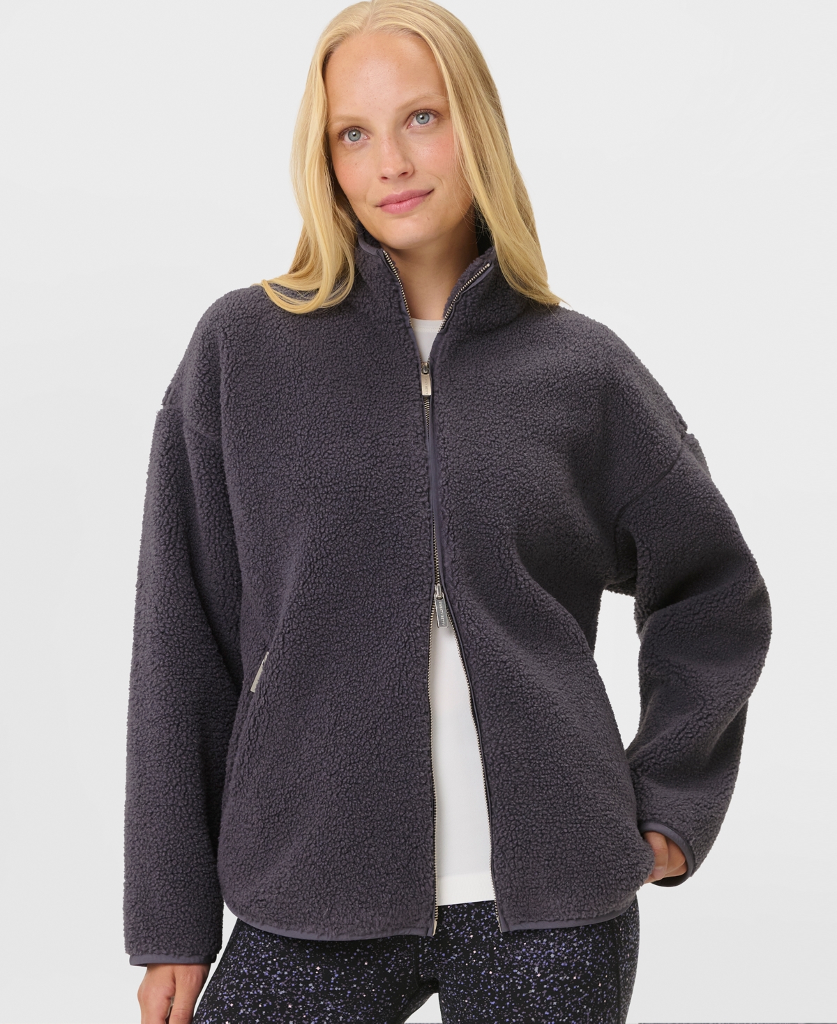 Click here for Sweaty Betty Womens New Plush Textured Zip-Up Jack... prices