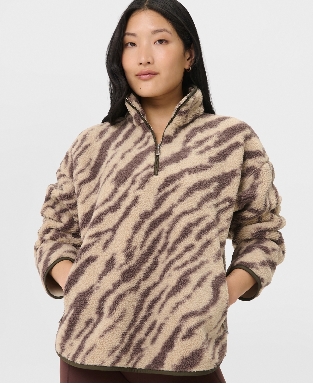 Click here for Sweaty Betty Womens New Plush Half Zip Sweatshirt... prices