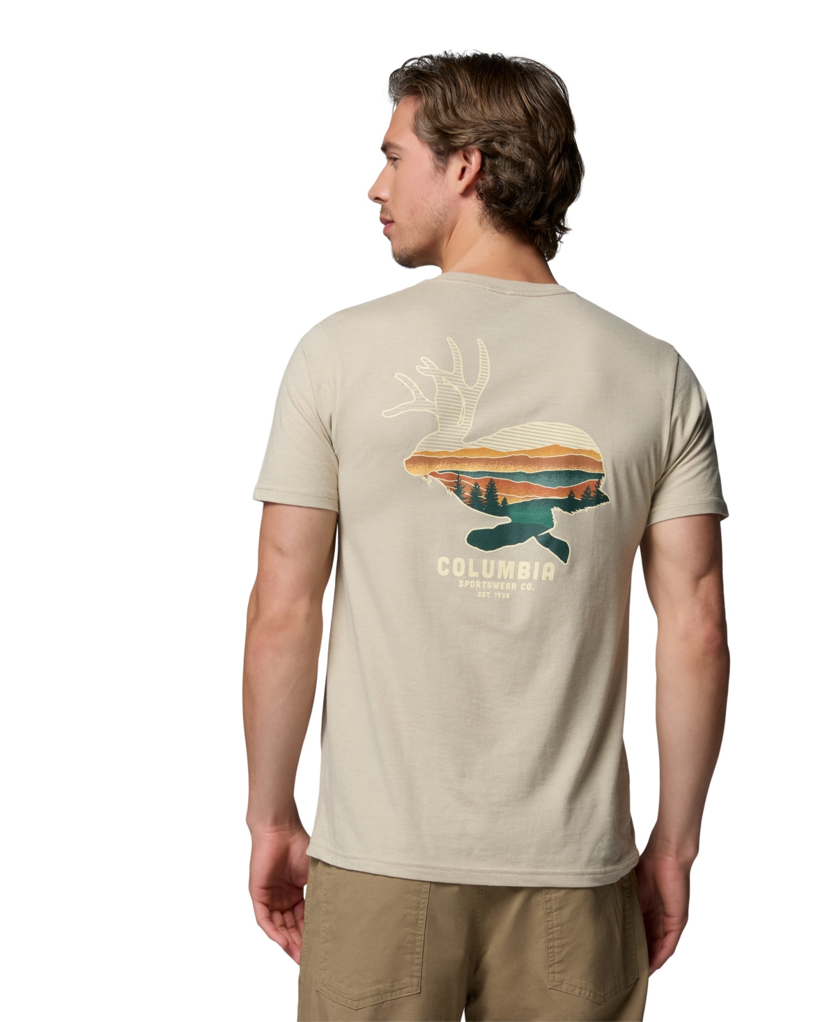 Click here for Columbia Mens Roundabout Graphic T-Shirt - Fossil... prices