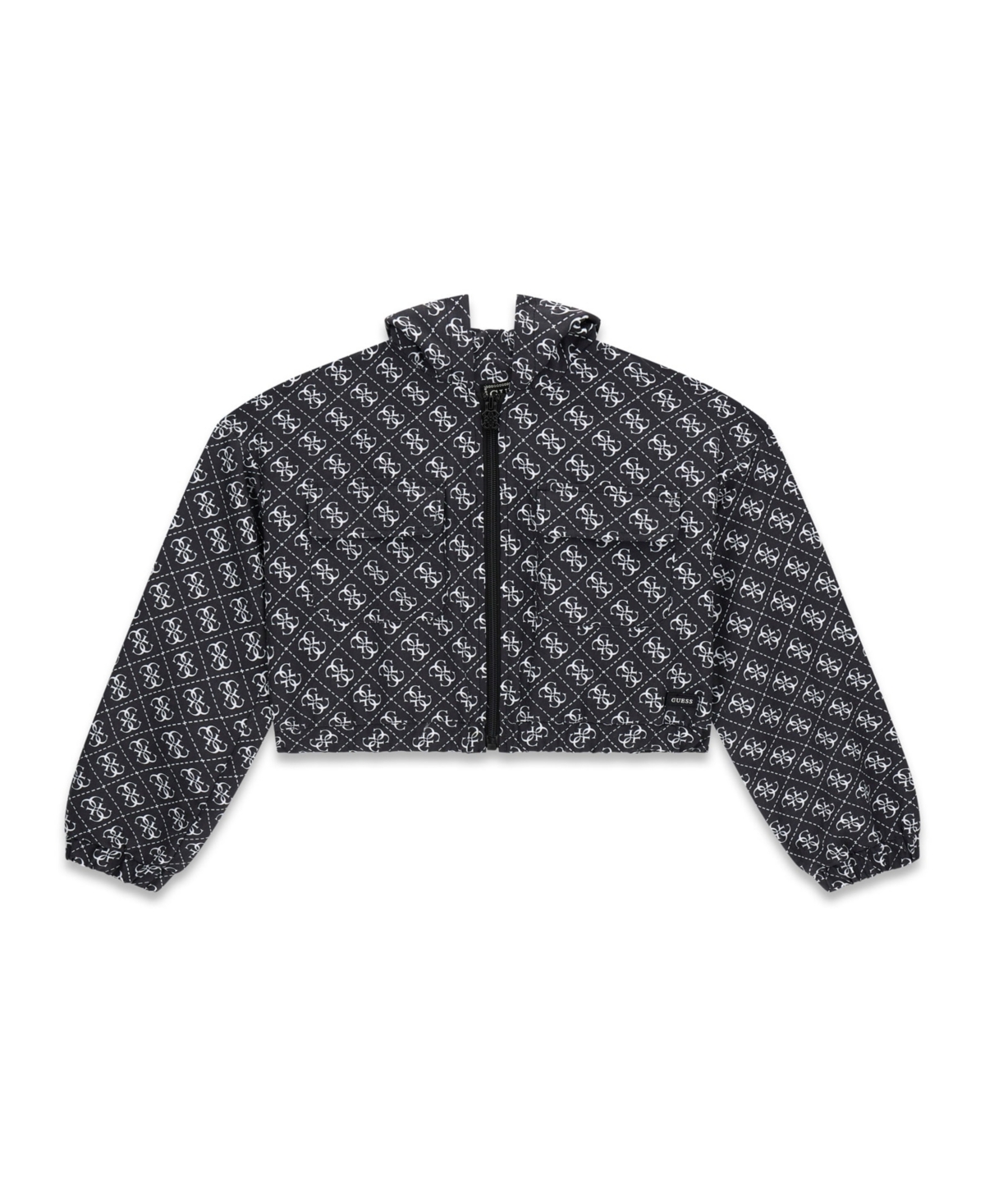 Click here for Guess Girls 7-16 All-Over Print Hooded Zip-Up Jack... prices