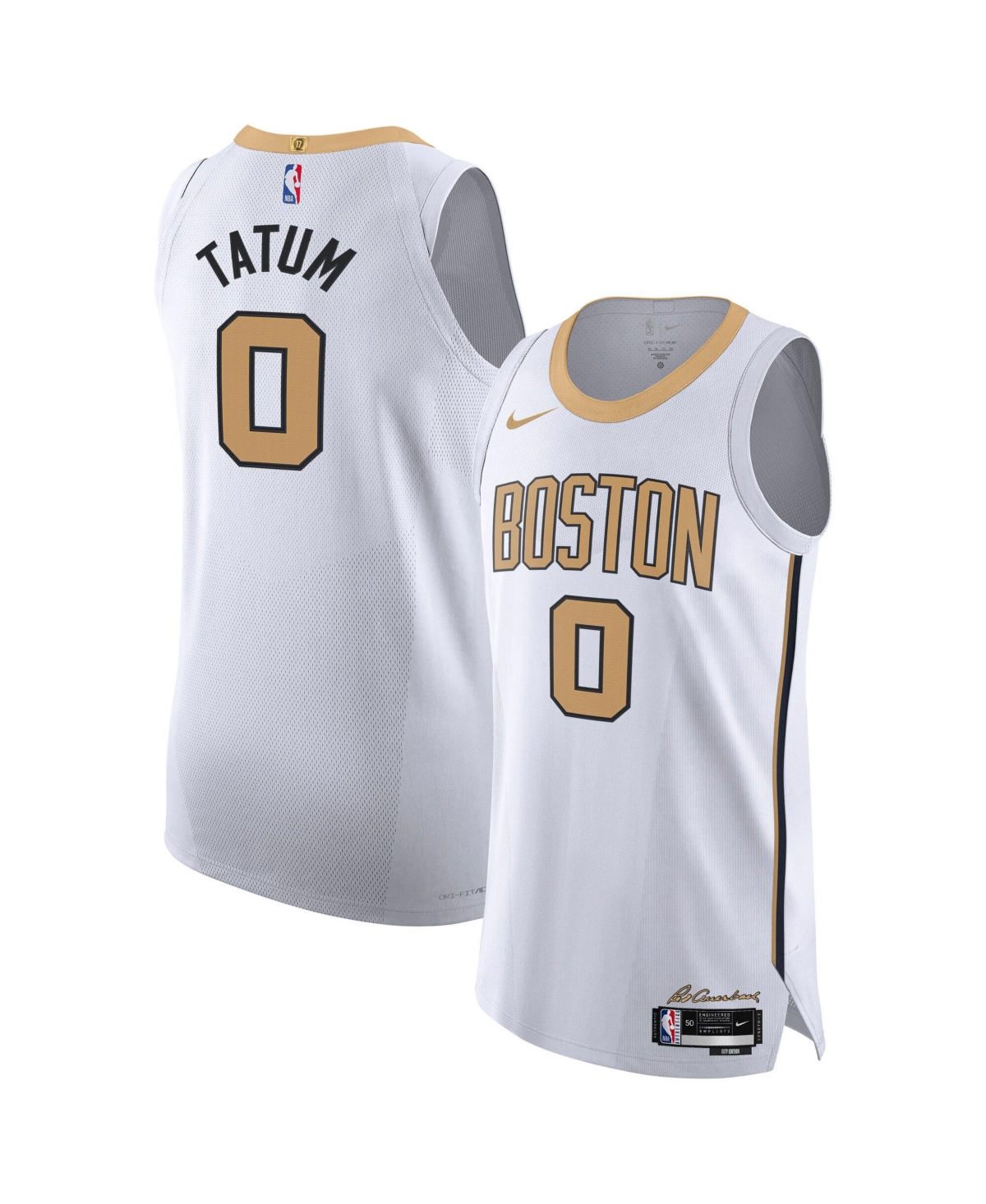 Click here for Nike Mens and Womens Jayson Tatum White Boston Cel... prices