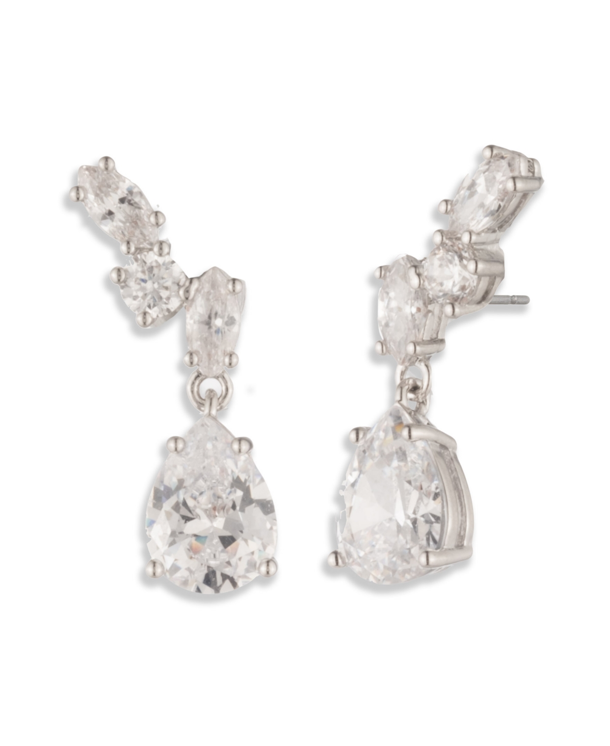 Click here for Givenchy Cubic Zirconia Crawler Earrings - White prices