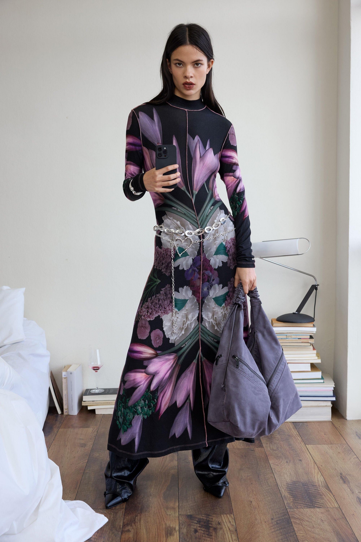 Click here for Desigual Womens Long mirror dress - Black prices