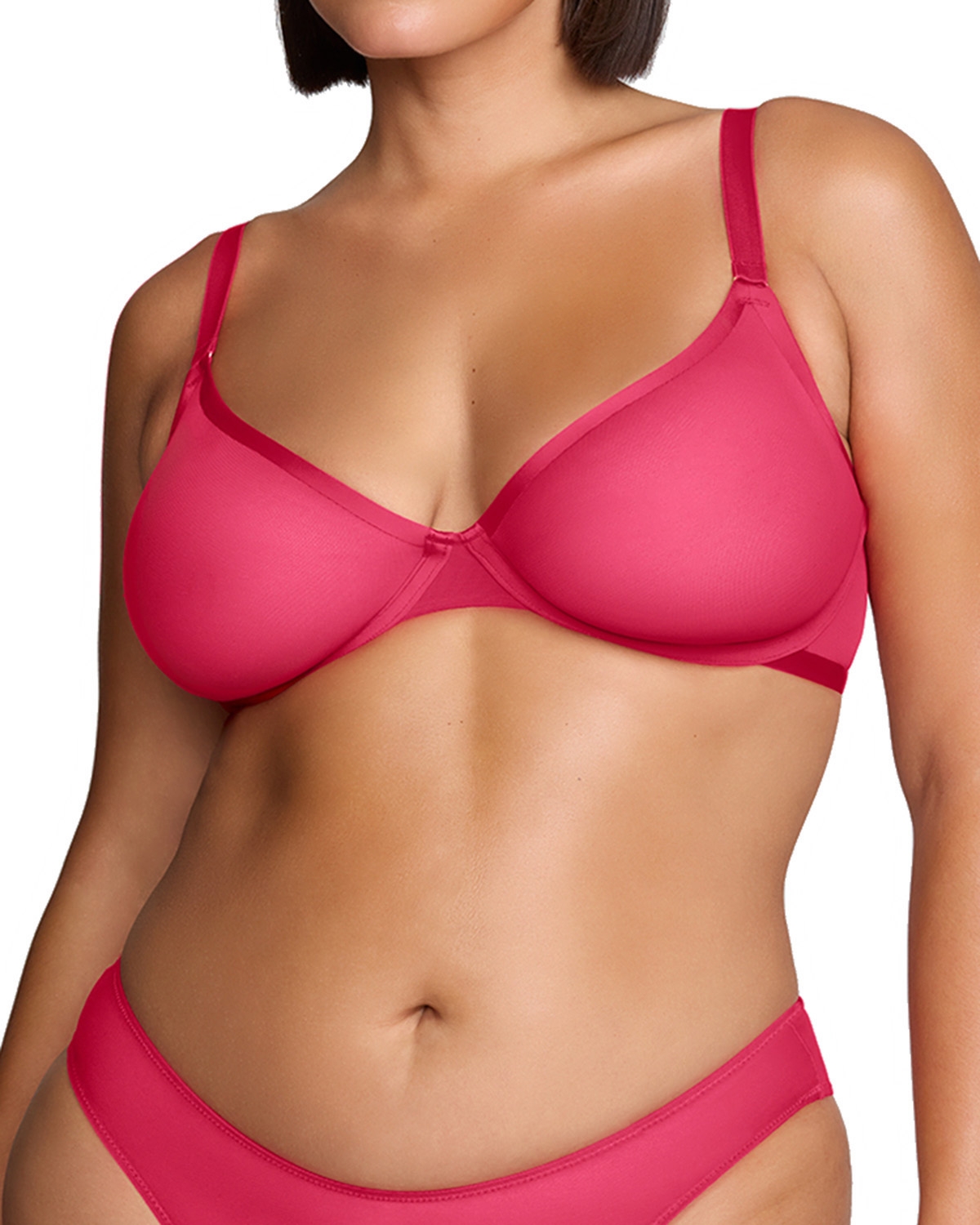 Click here for Cuup Womens The Plunge - Mesh - Azalea prices
