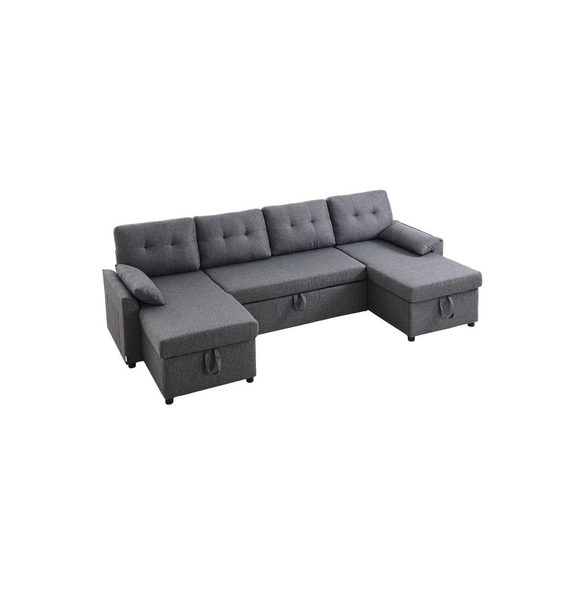 Click here for Slickblue U-Shaped Convertible Sofa Bed with Chais... prices