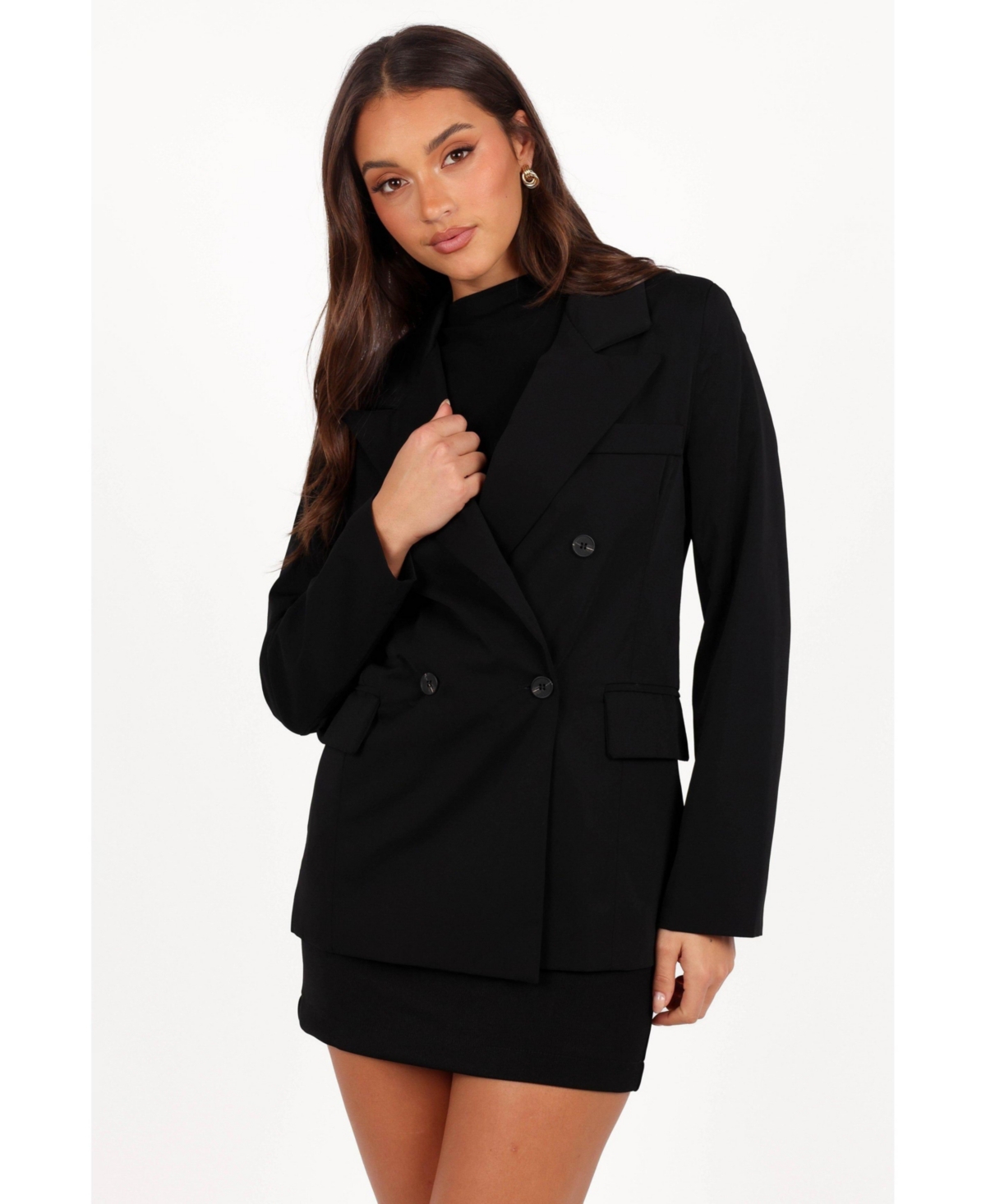 Click here for Petal and Pup Womens Juliette Blazer - Black prices
