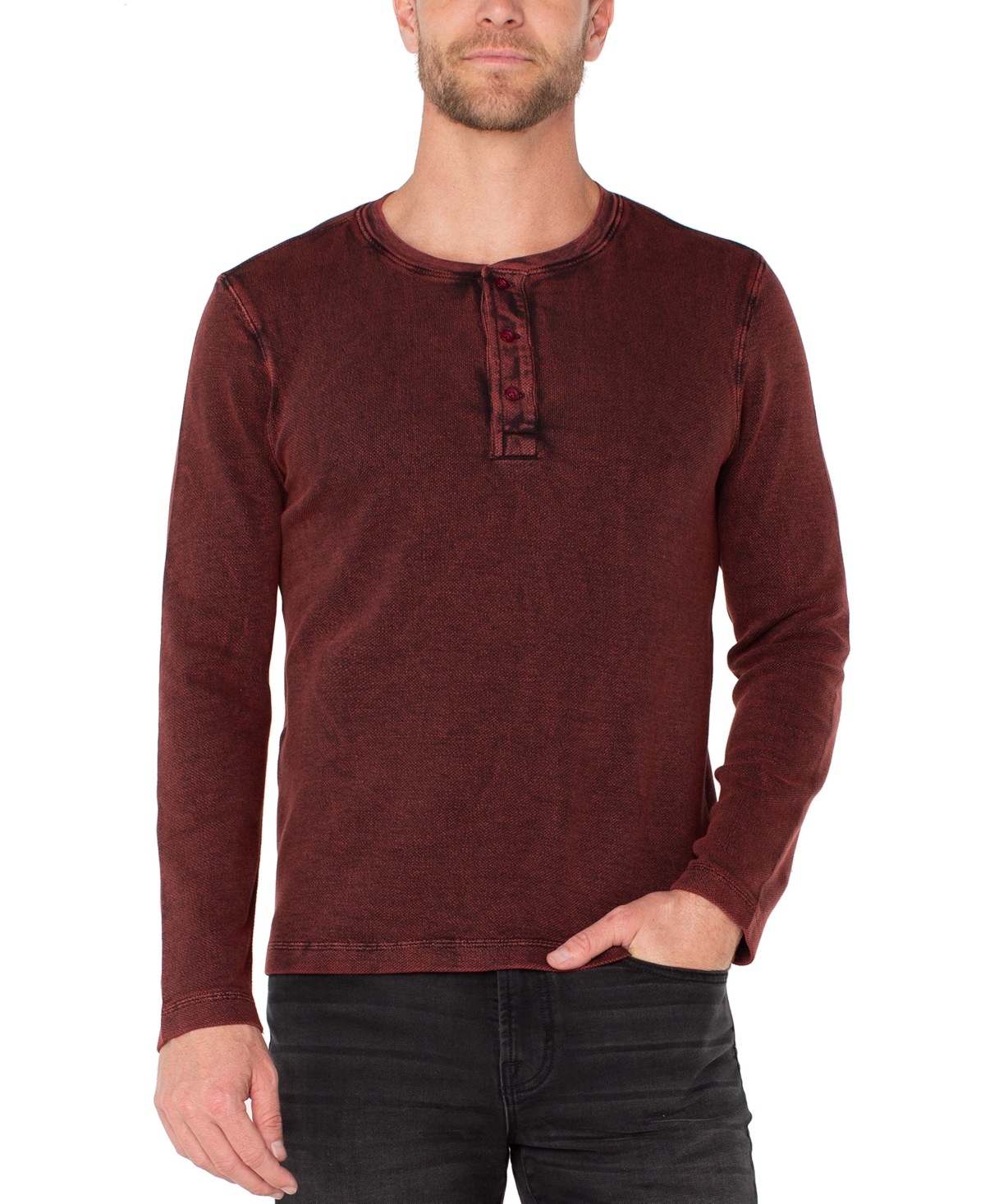 Click here for Liverpool Los Angeles Mens Cotton Long-Sleeve Henl... prices