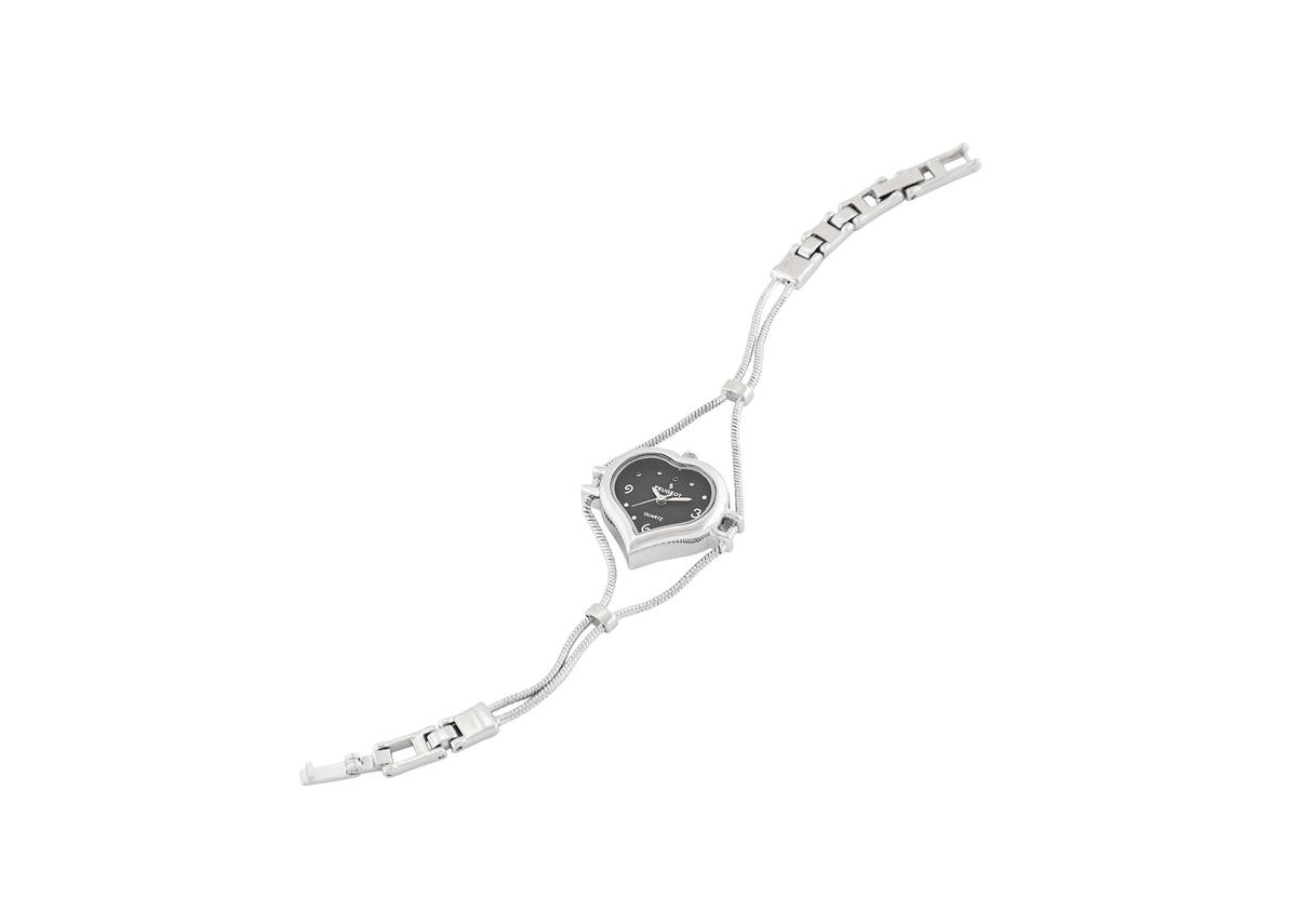 Click here for Peugeot Womens Silver colored Wire Watch with Blac... prices