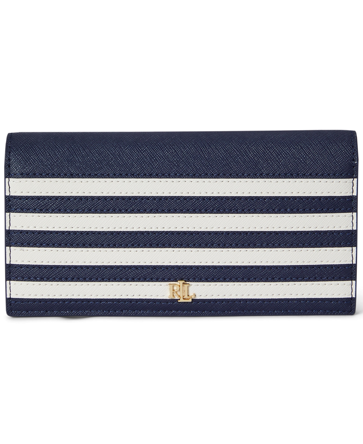 Click here for Lauren Ralph Lauren Crosshatch Leather Slim Snappe... prices