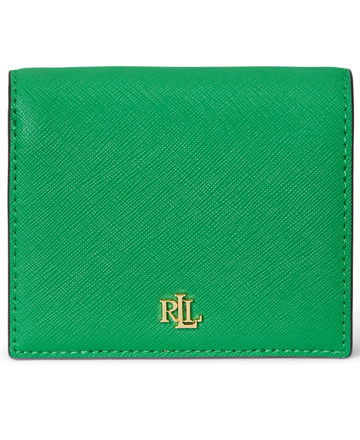 Click here for Lauren Ralph Lauren Crosshatch Leather Compact Wal... prices