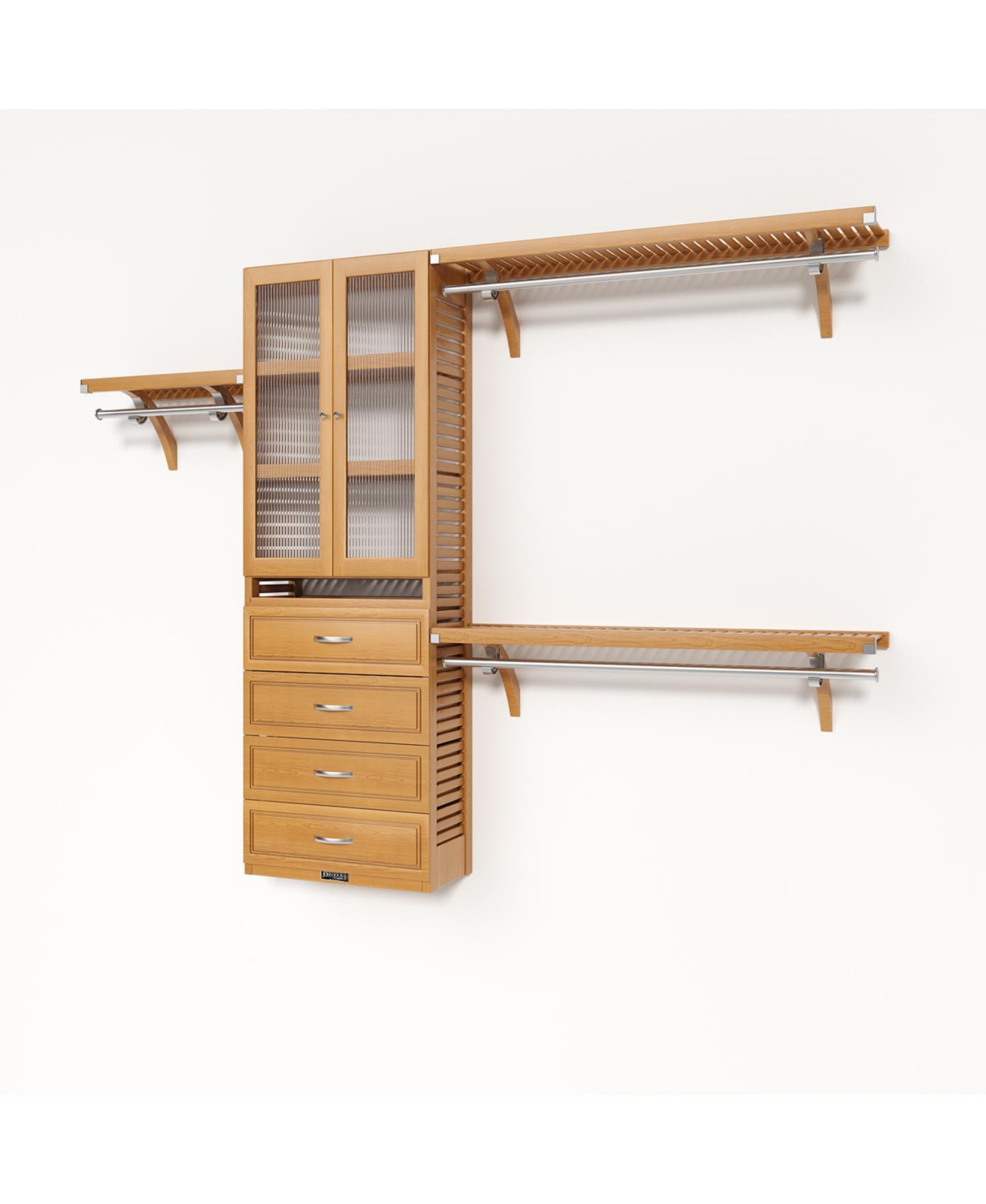 Click here for Solid Wood Reach-In Closet Organizer with 4 Drawer... prices