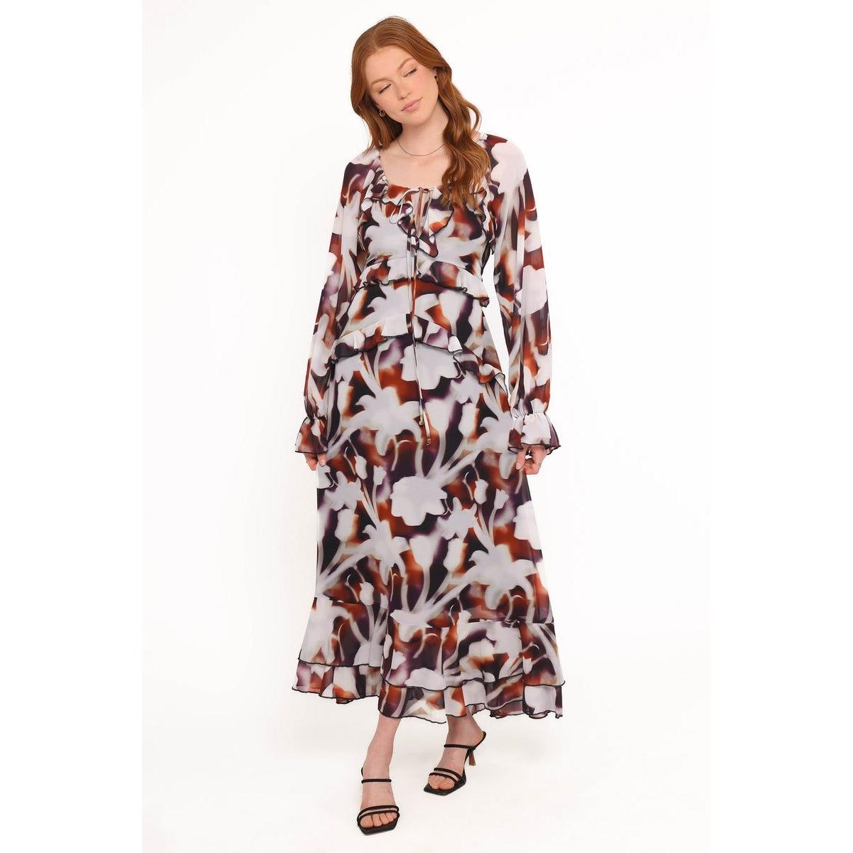 Click here for Petal and Pup Womens Kasey Maxi Dress - Blurred fl... prices