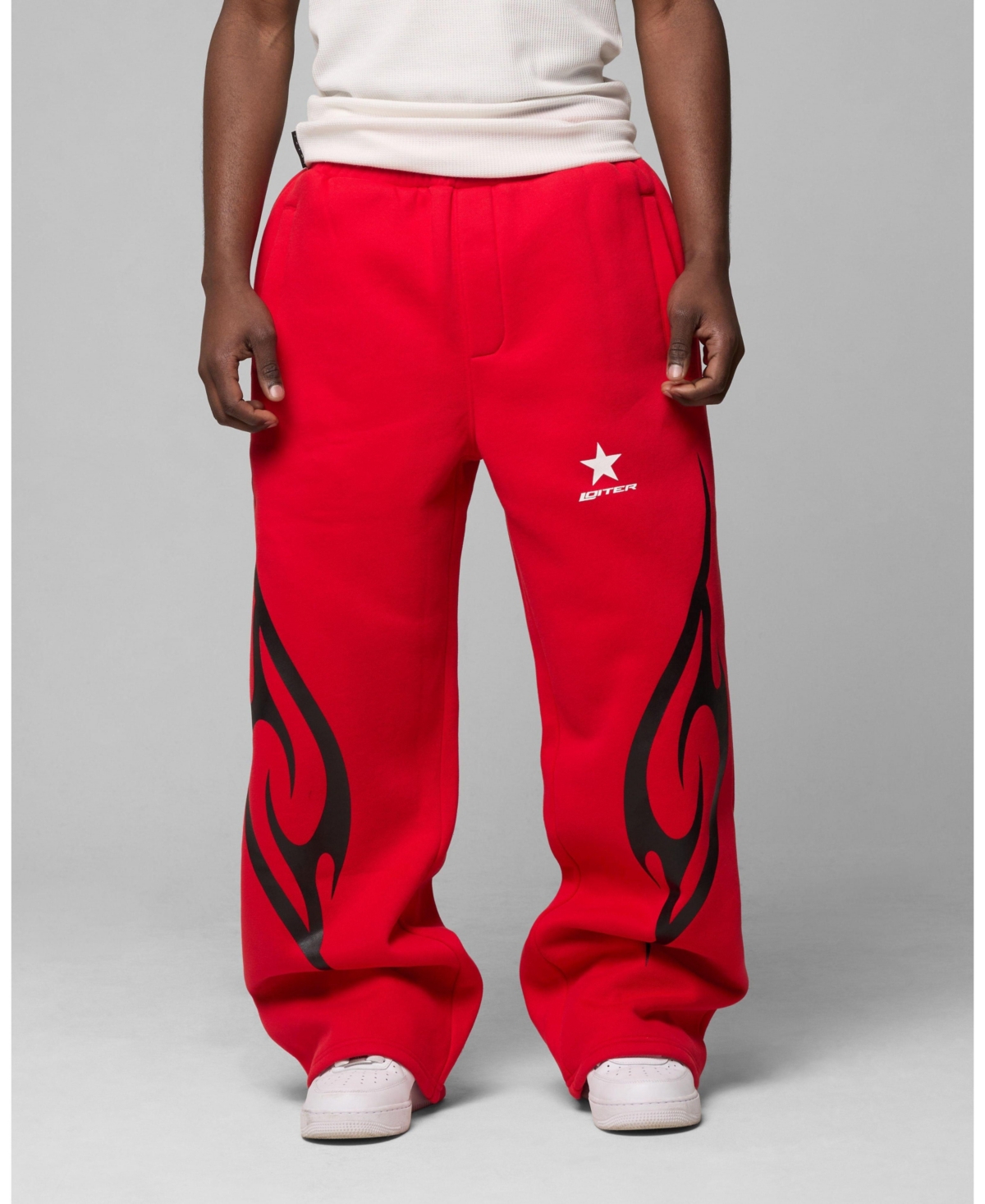 Click here for Loiter Mens Cyber Sweat Pants - Bright orange prices