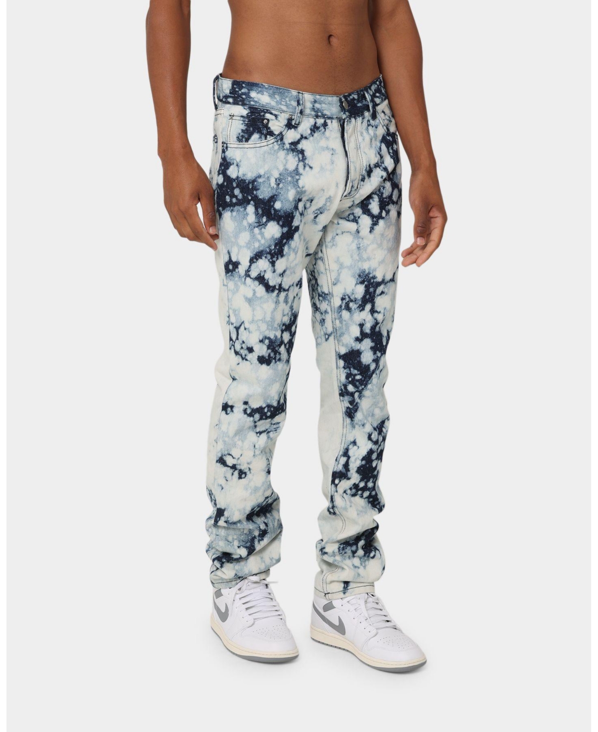 Click here for Loiter Mens Splash Denim Jeans - Blue prices