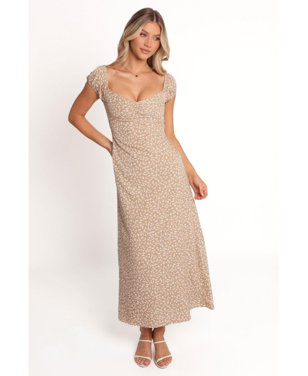 Click here for Petal and Pup Womens Leire Maxi Dress - Beige prices