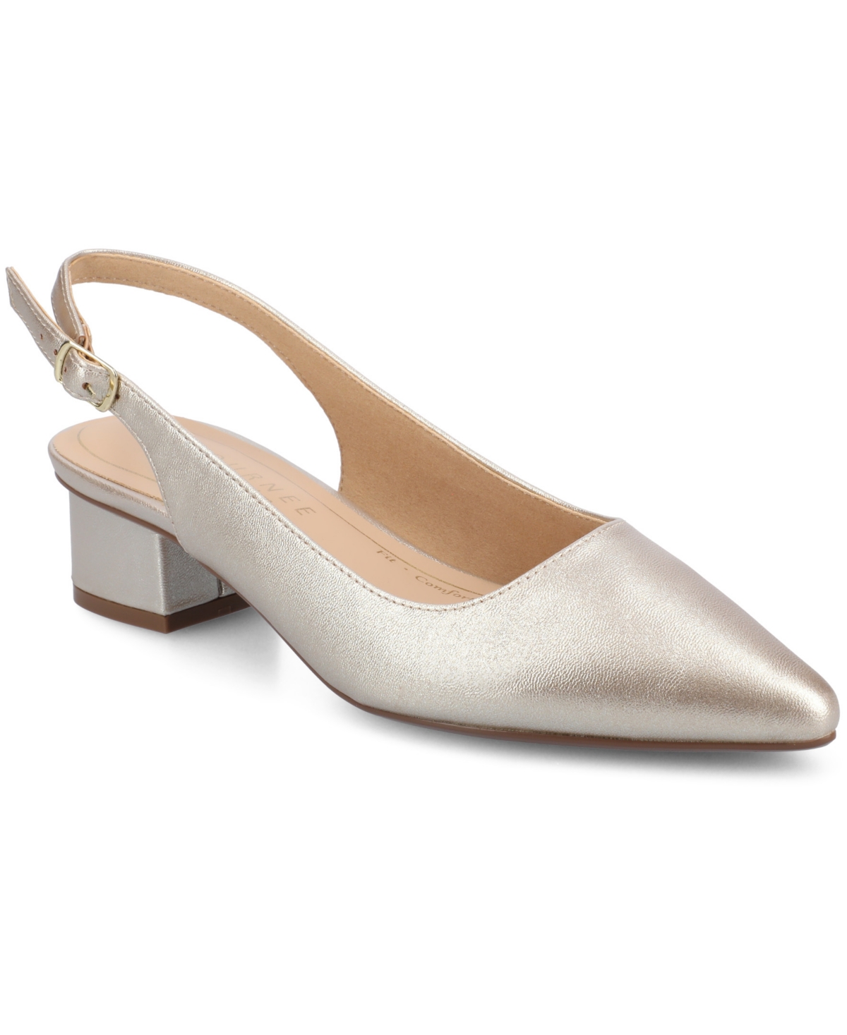 Click here for Journee Collection Womens Sylvia Block Heel Slingb... prices