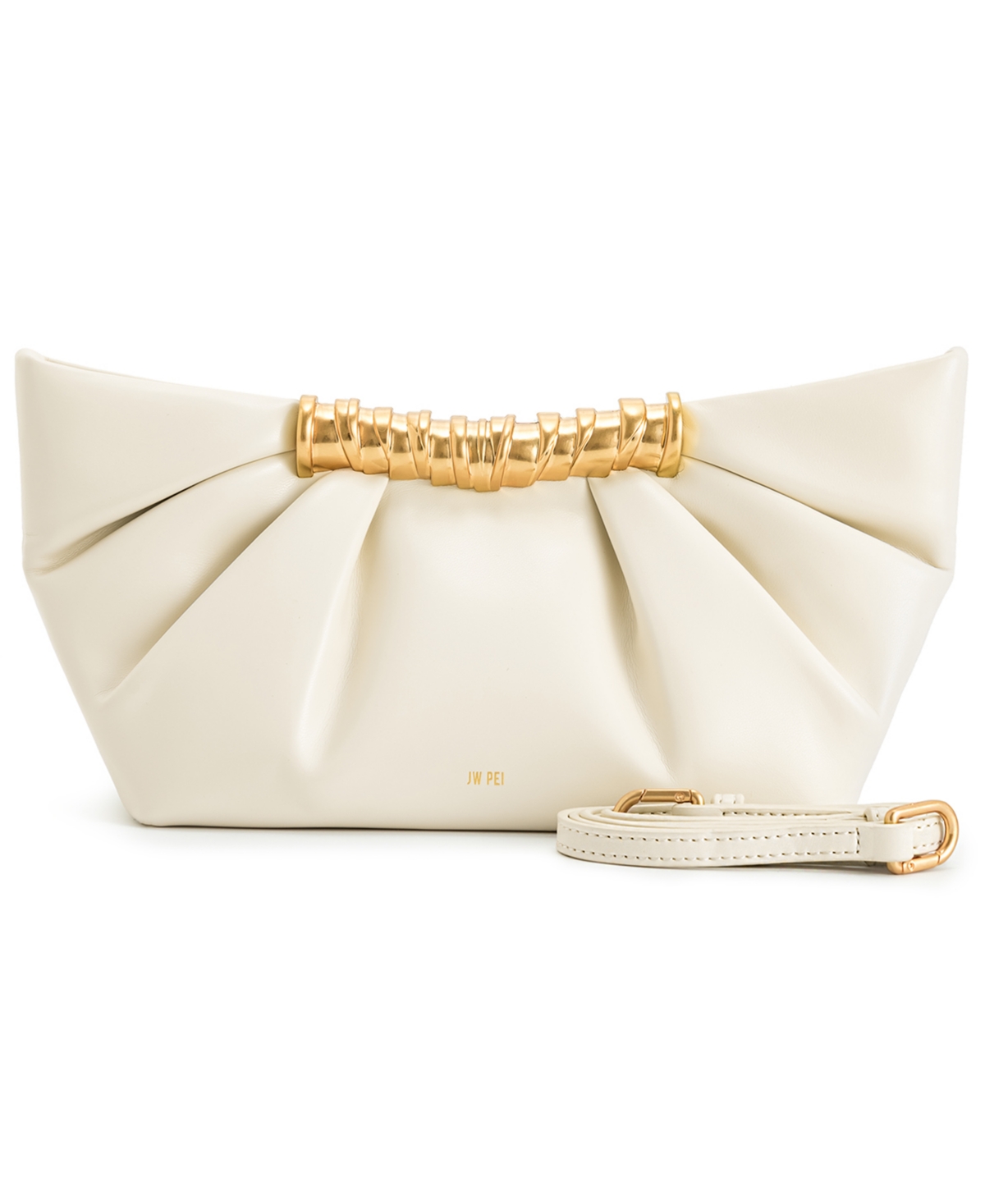 Click here for Jw Pei Leia Pleated Clutch Bag - White prices
