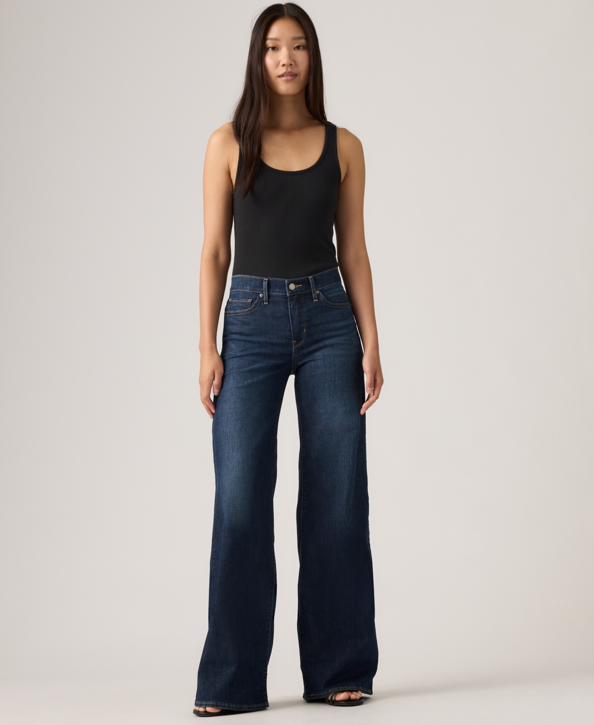 Click here for Levis Juniors 318 Shaping Wide-Leg Mid-Rise Jeans... prices