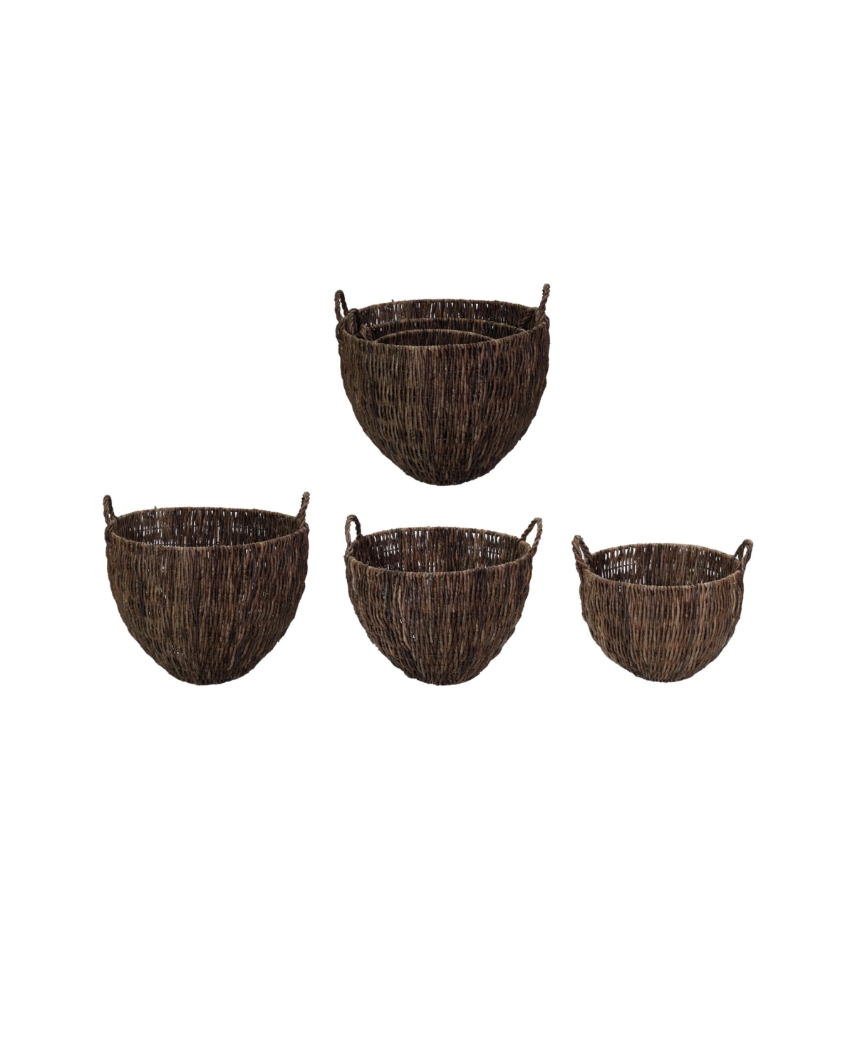 Click here for Storied Home 3-Piece Woven Banana Leaf Baskets wit... prices