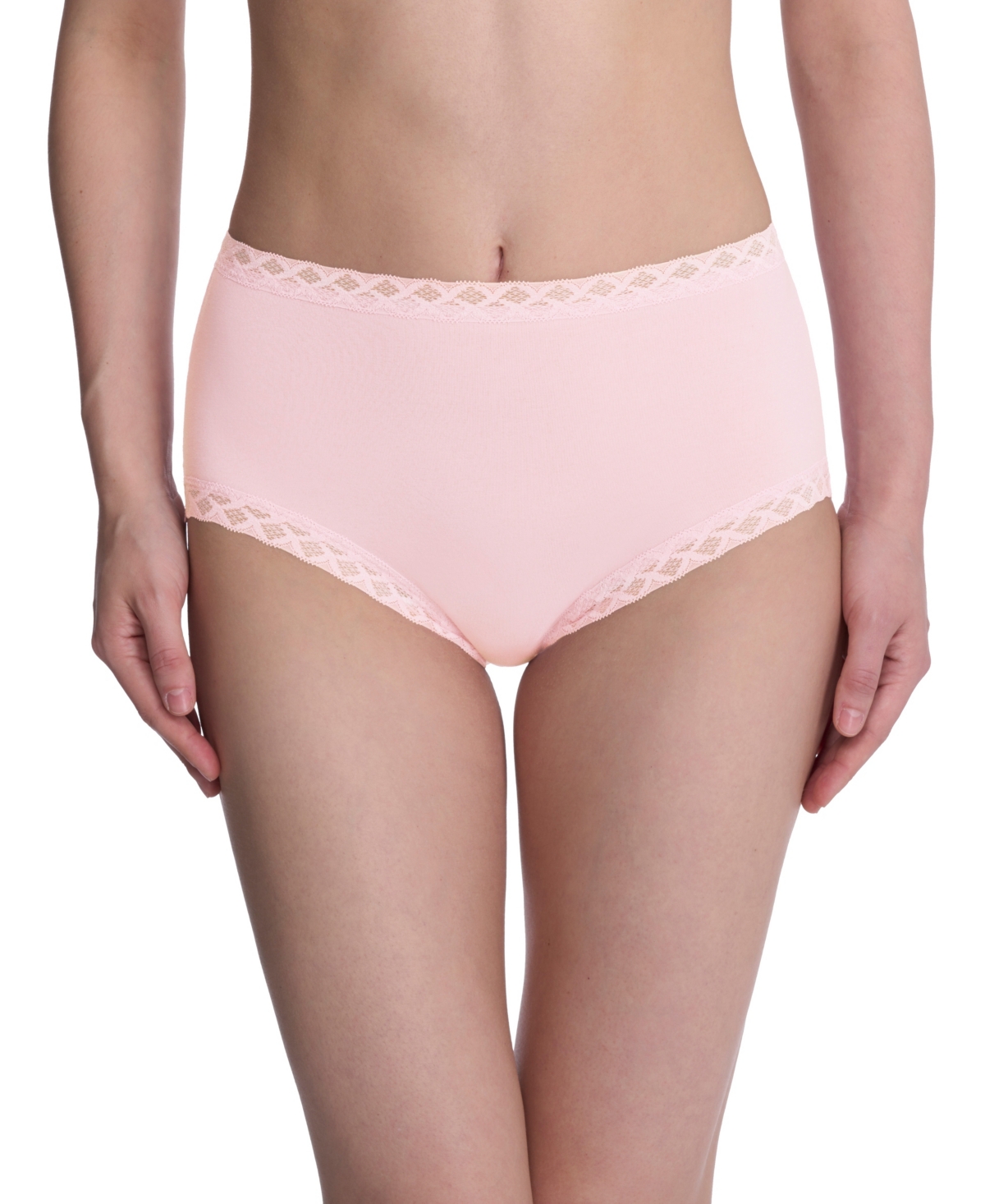 Click here for Natori Bliss Lace-Trim High Rise Cotton Brief 7550... prices