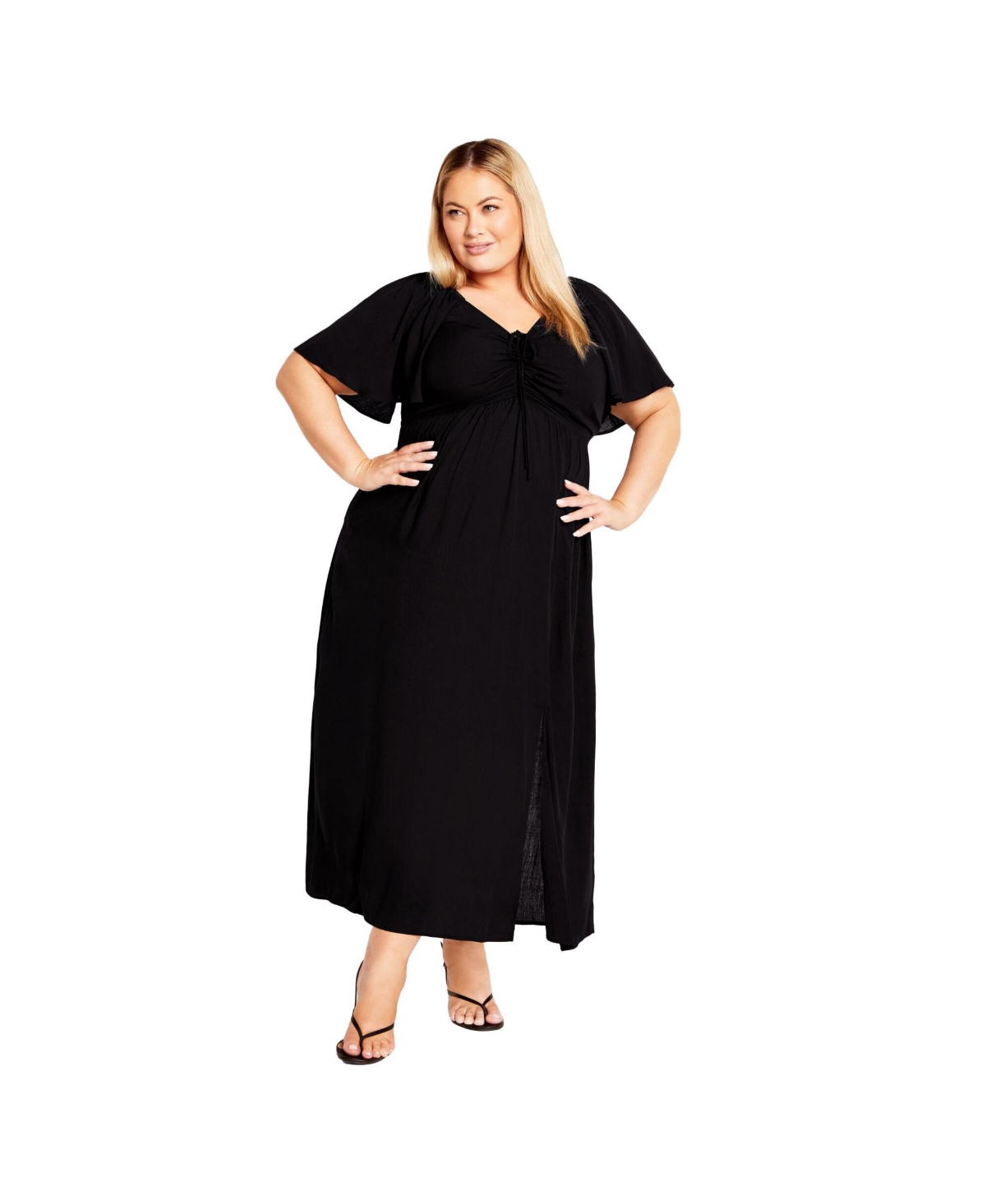 Click here for Avenue Womens Cassidy Maxi Dress - Black prices