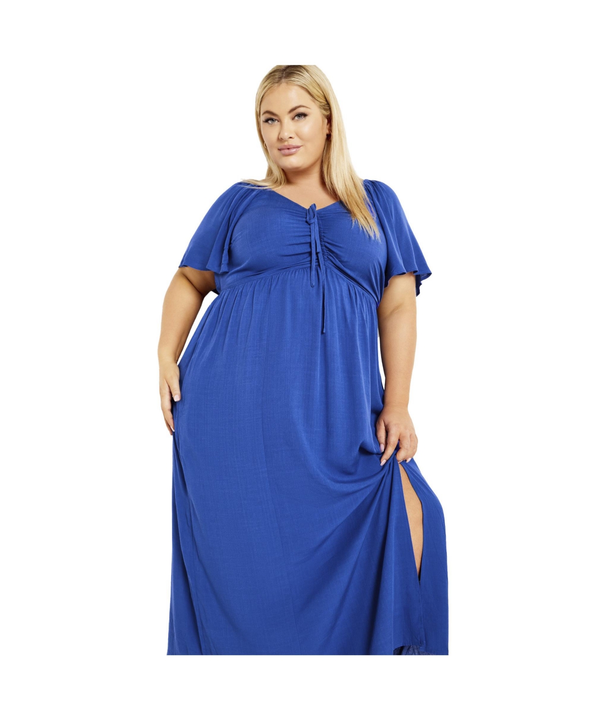 Click here for Avenue Womens Cassidy Maxi Dress - Cobalt prices