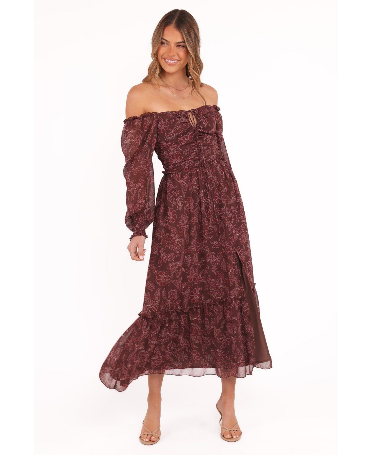 Click here for Petal and Pup Womens Keziah Long Sleeve Maxi Dress... prices