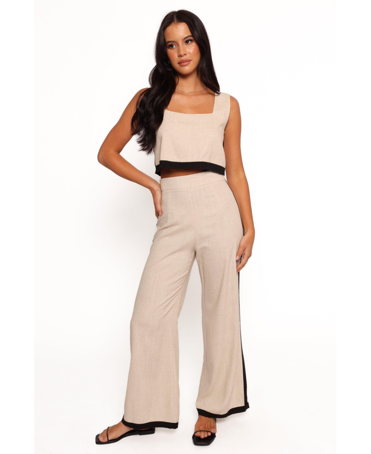 Click here for Petal and Pup Womens Phoebe Pant - Beige prices