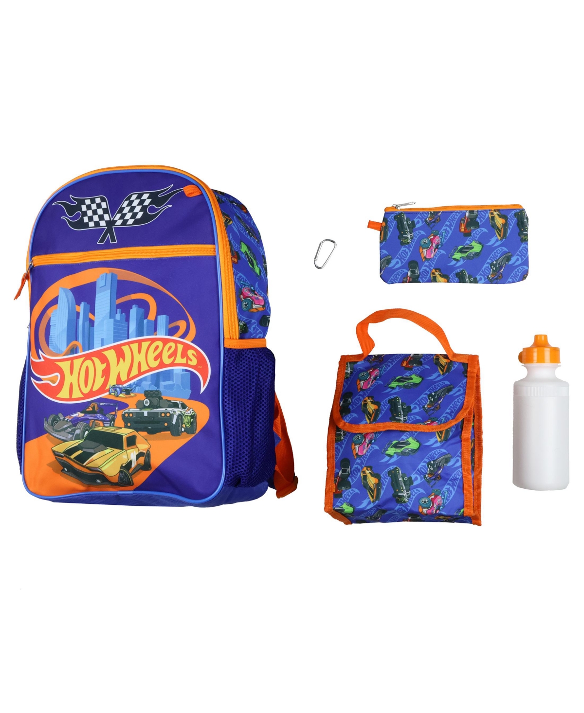 Click here for Hot Wheels 5 Piece Backpack Race Car Design Tote B... prices