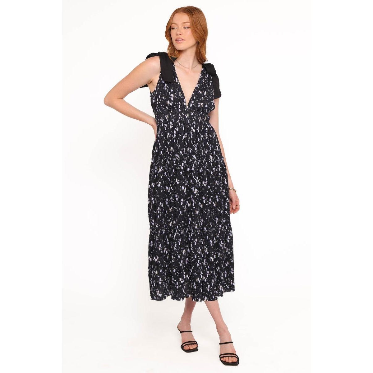 Click here for Petal and Pup Womens Adeline Maxi Dress - Black fl... prices