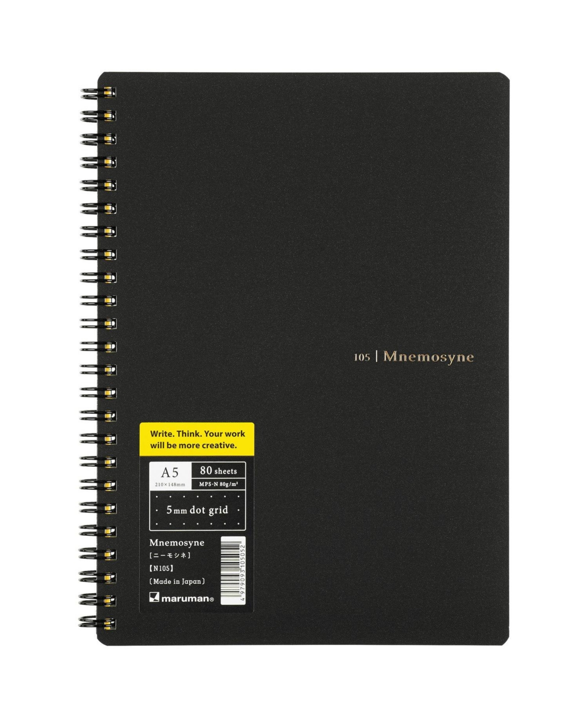 Click here for Maruman Notebook Mnemosyne 5 mm Dot grid A5 - Blac... prices