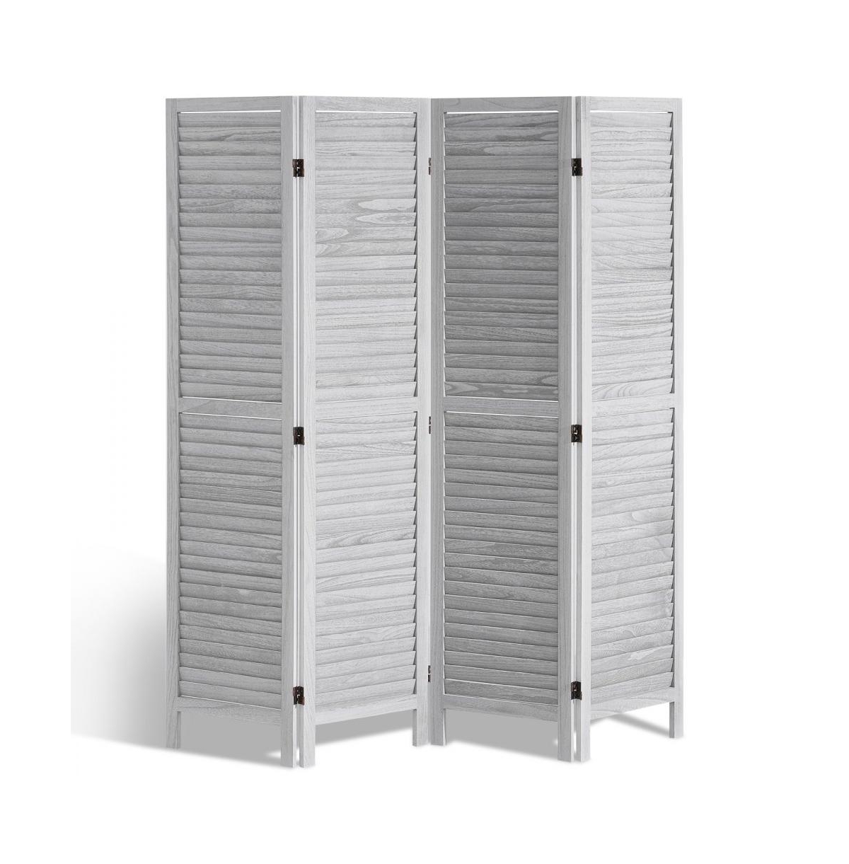 Click here for Slickblue 4-Panel Wooden Room Divider Folding Priv... prices