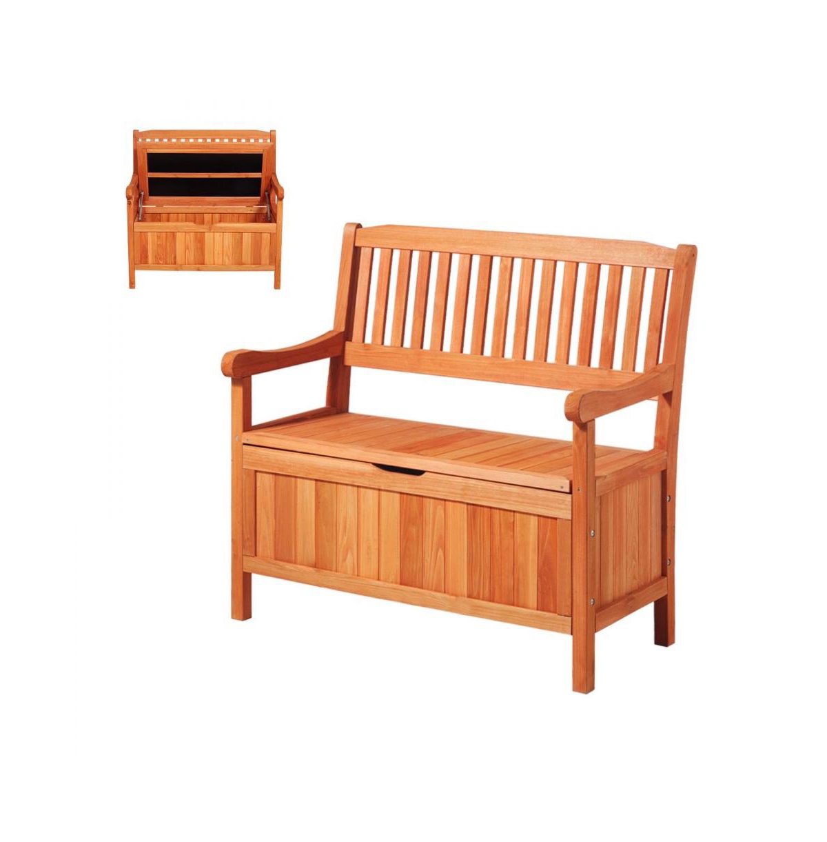 Click here for Slickblue 33 Gal Outdoor Wooden Storage Bench with... prices
