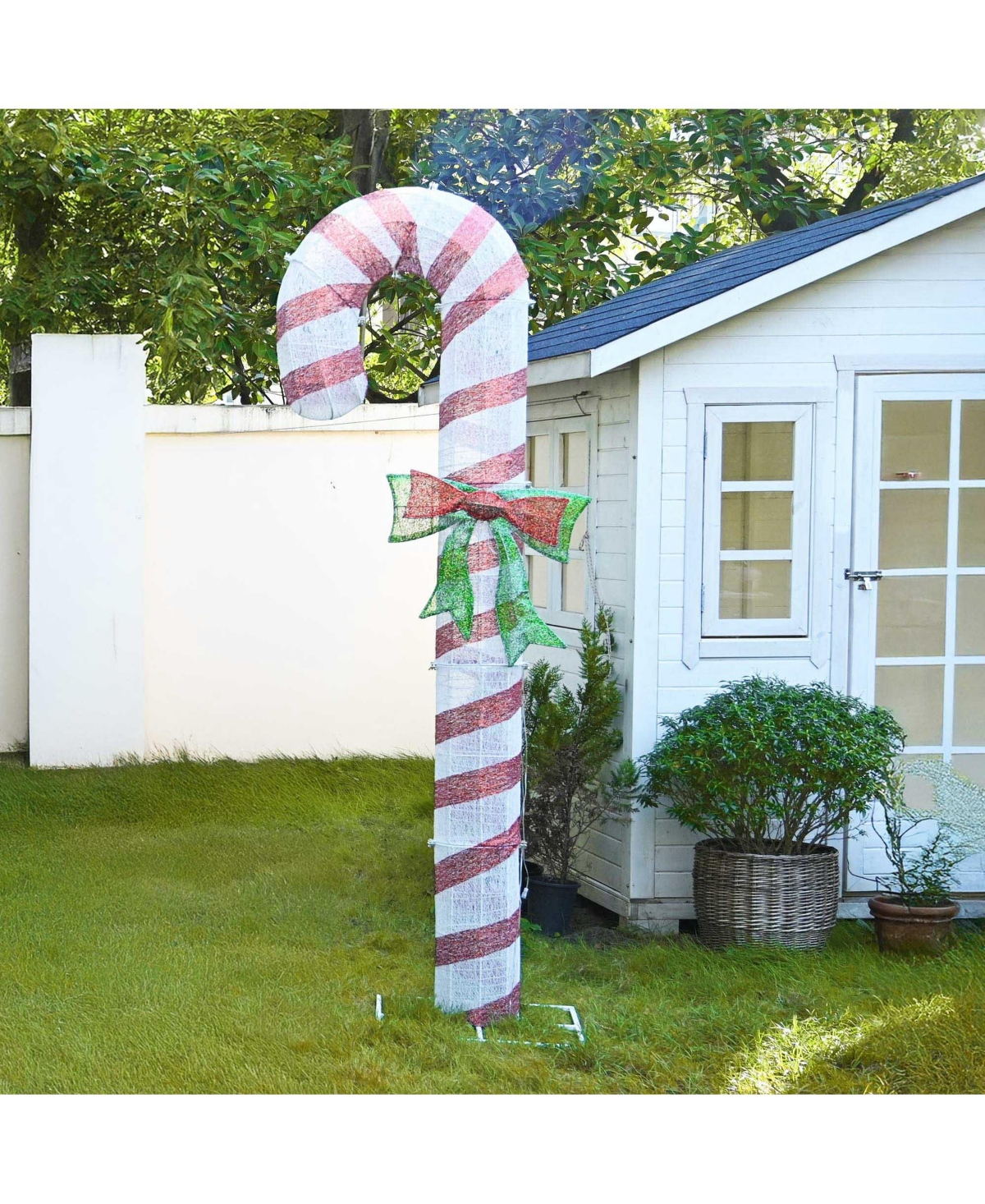 Click here for Yescom 8FT Pre-Lit 660LED Christmas Candy Cane Gia... prices