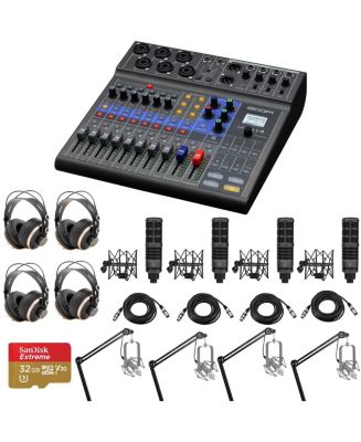Zoom LiveTrak L-8 Portable 8-Channel Digital Mixer and Multitrack ...