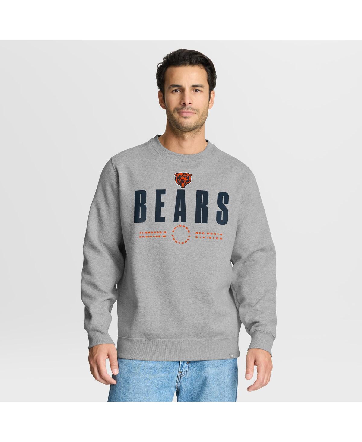 Click here for Fanatics Mens Heather Gray Chicago Bears Direct Ha... prices